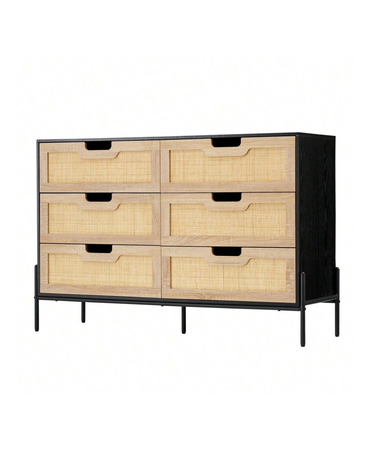 Click here for 6 Drawers Dresser For Bedroom  Natural Rattan Draw... prices