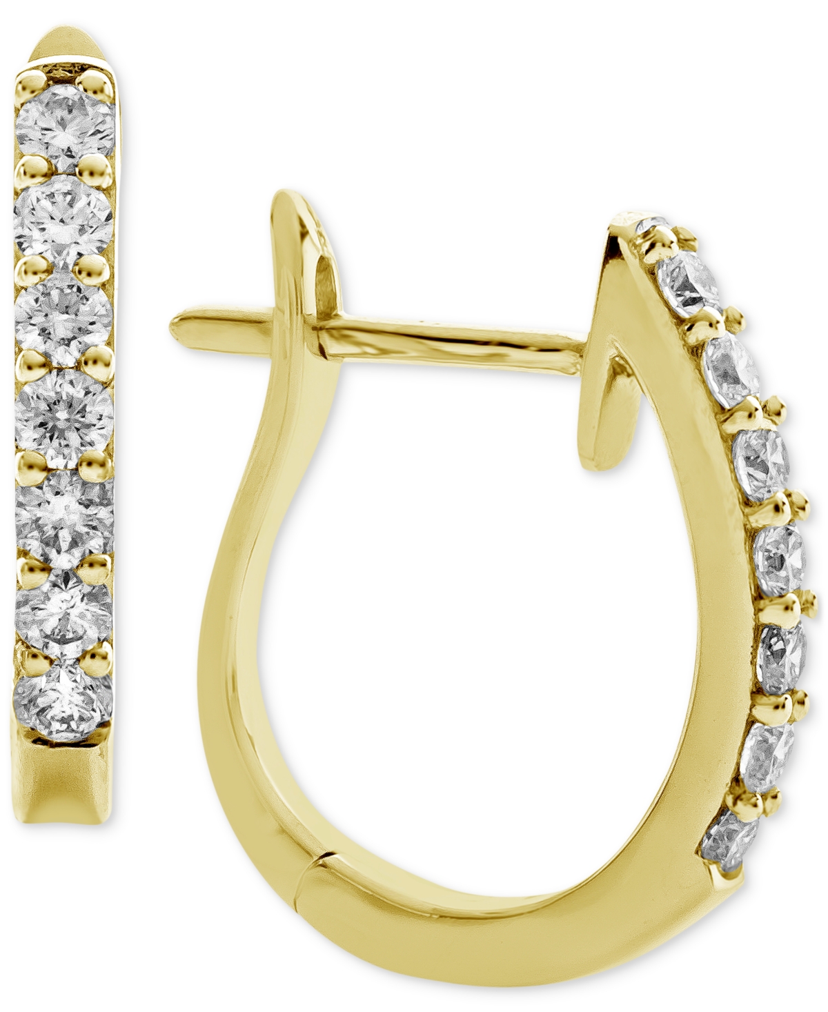 Click here for Diamond Hoop Earrings (1/2 ct. t.w.) in 14k White... prices
