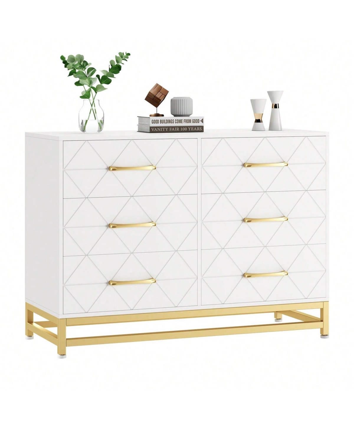 Click here for gaomon Dresser For Bedroom With 6 Drawer Double Dr... prices