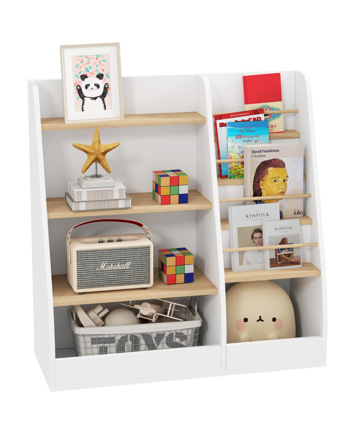 Click here for Qaba 4 Tier Kids Bookshelf and Toy Storage Organiz... prices