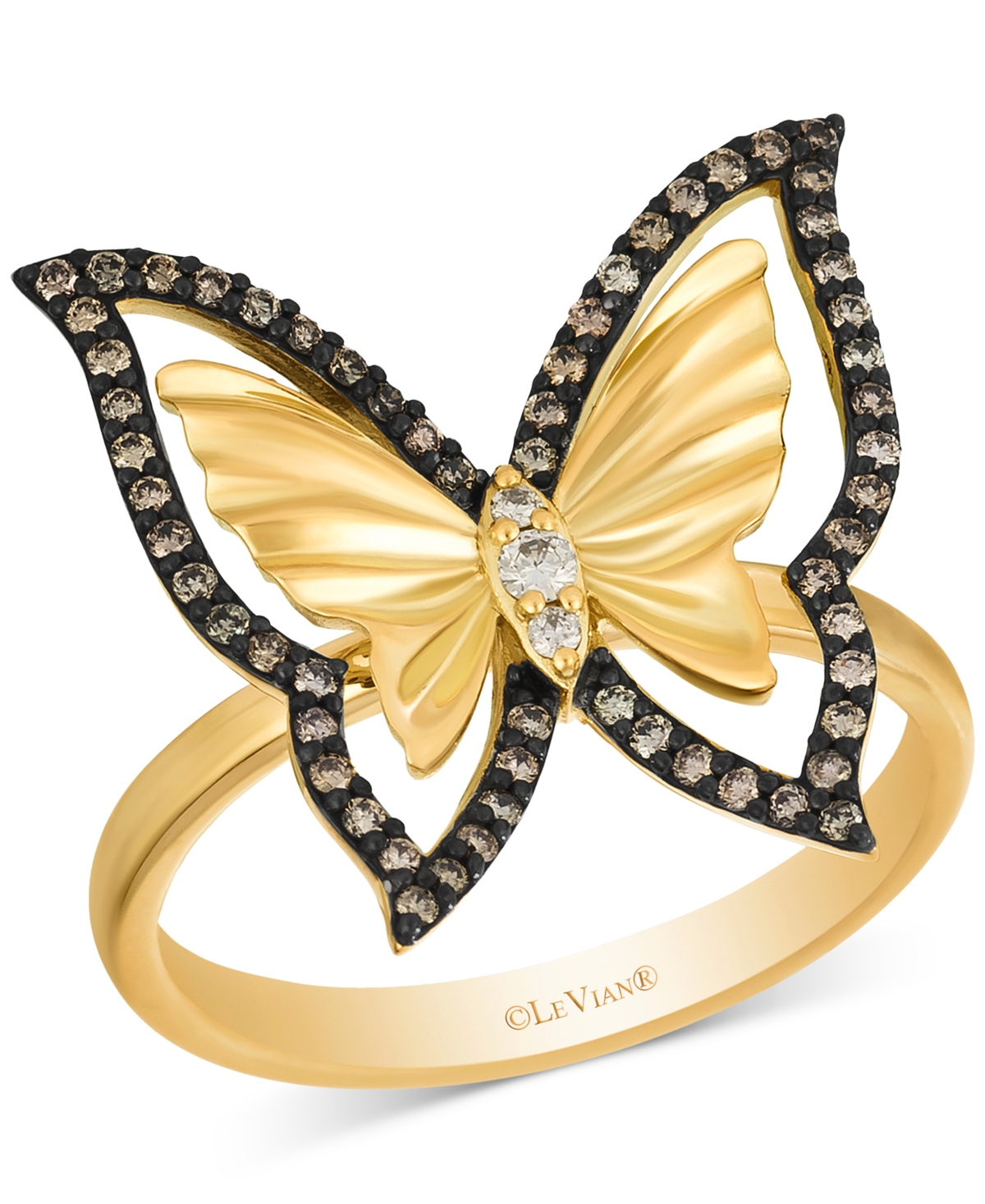 Click here for Le Vian Chocolate Diamond & Nude Diamond Butterfly... prices