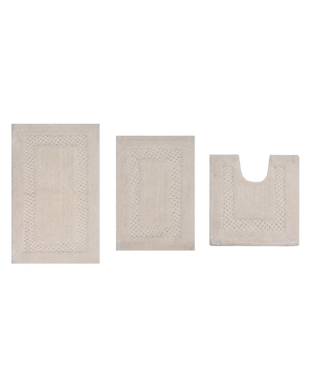 Click here for Home Weavers Classy 3-Pc. Bath Rug Set - Ivory prices