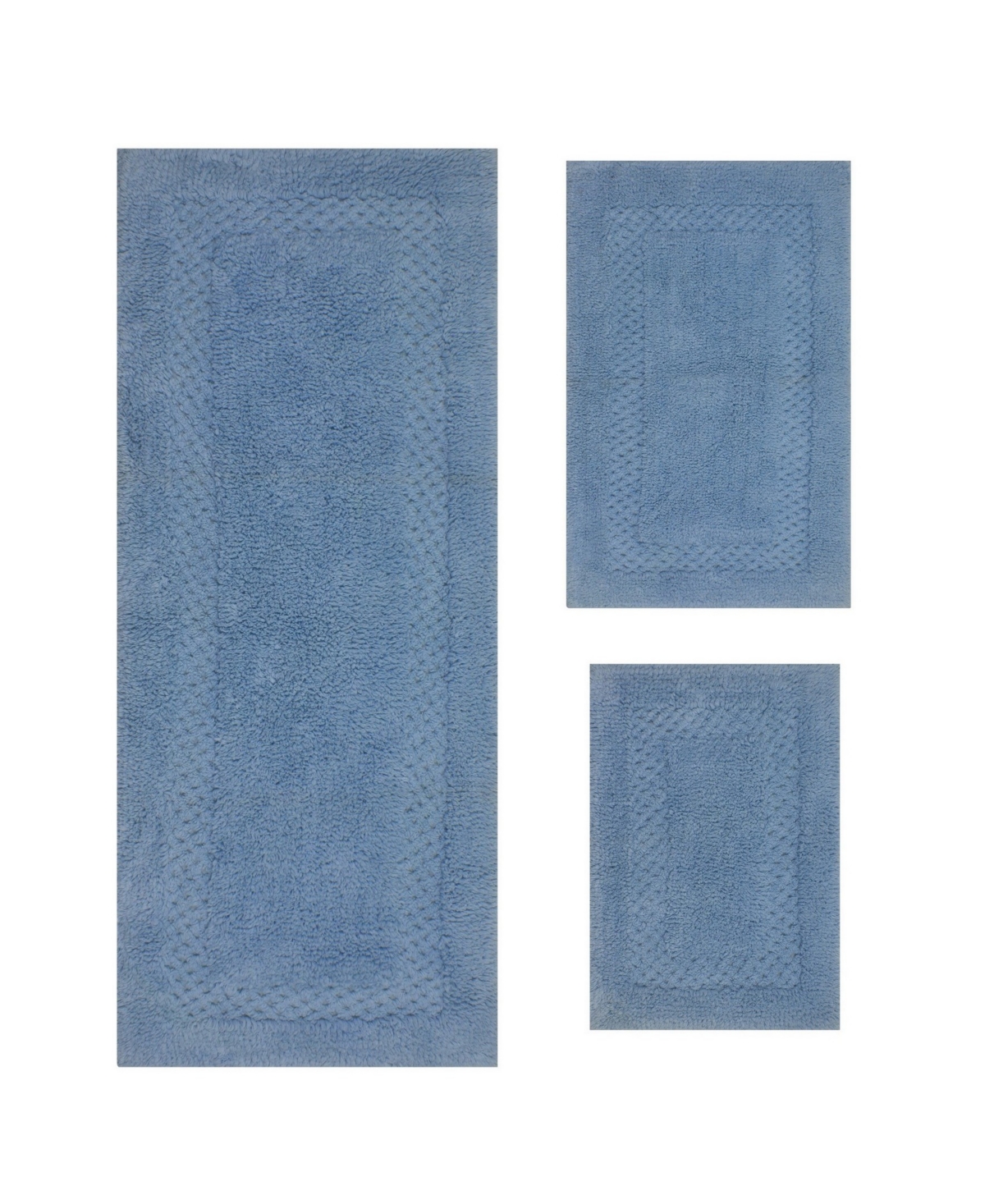Click here for Home Weavers Classy 3-Pc. Bath Rug Set - Blue prices