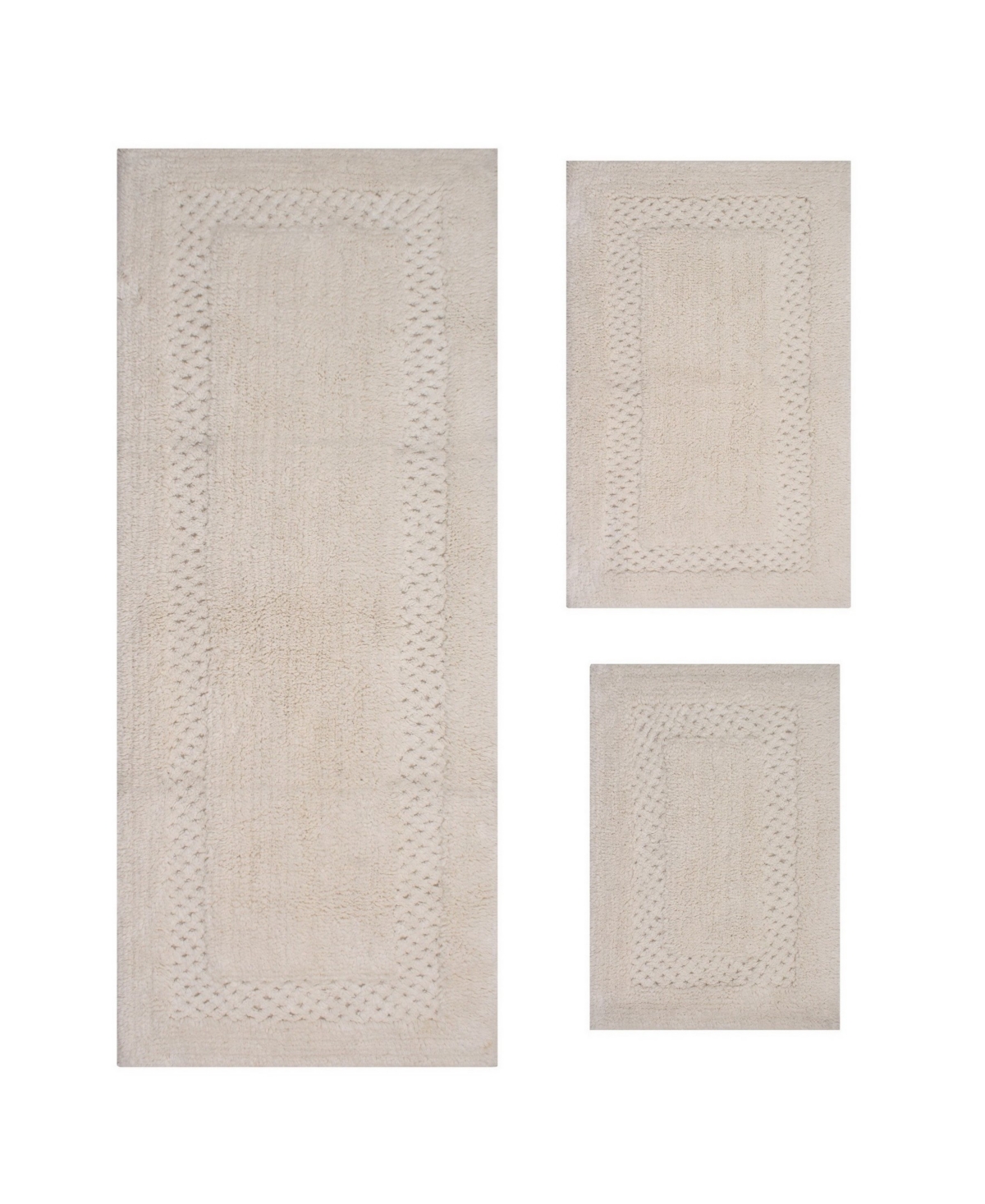 Click here for Home Weavers Classy 3-Pc. Bath Rug Set - Ivory prices