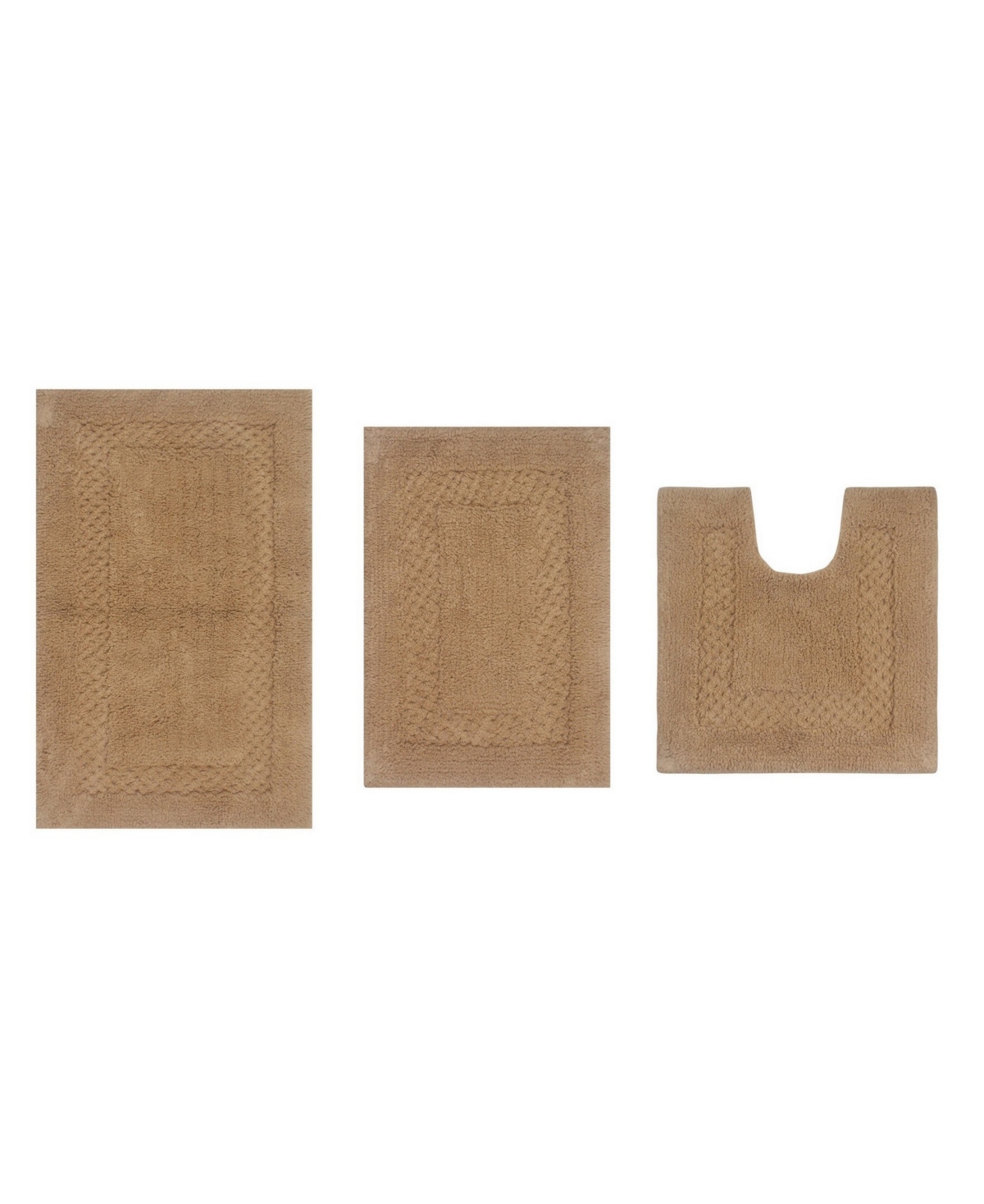 Click here for Home Weavers Classy 3-Pc. Bath Rug Set - Linen prices