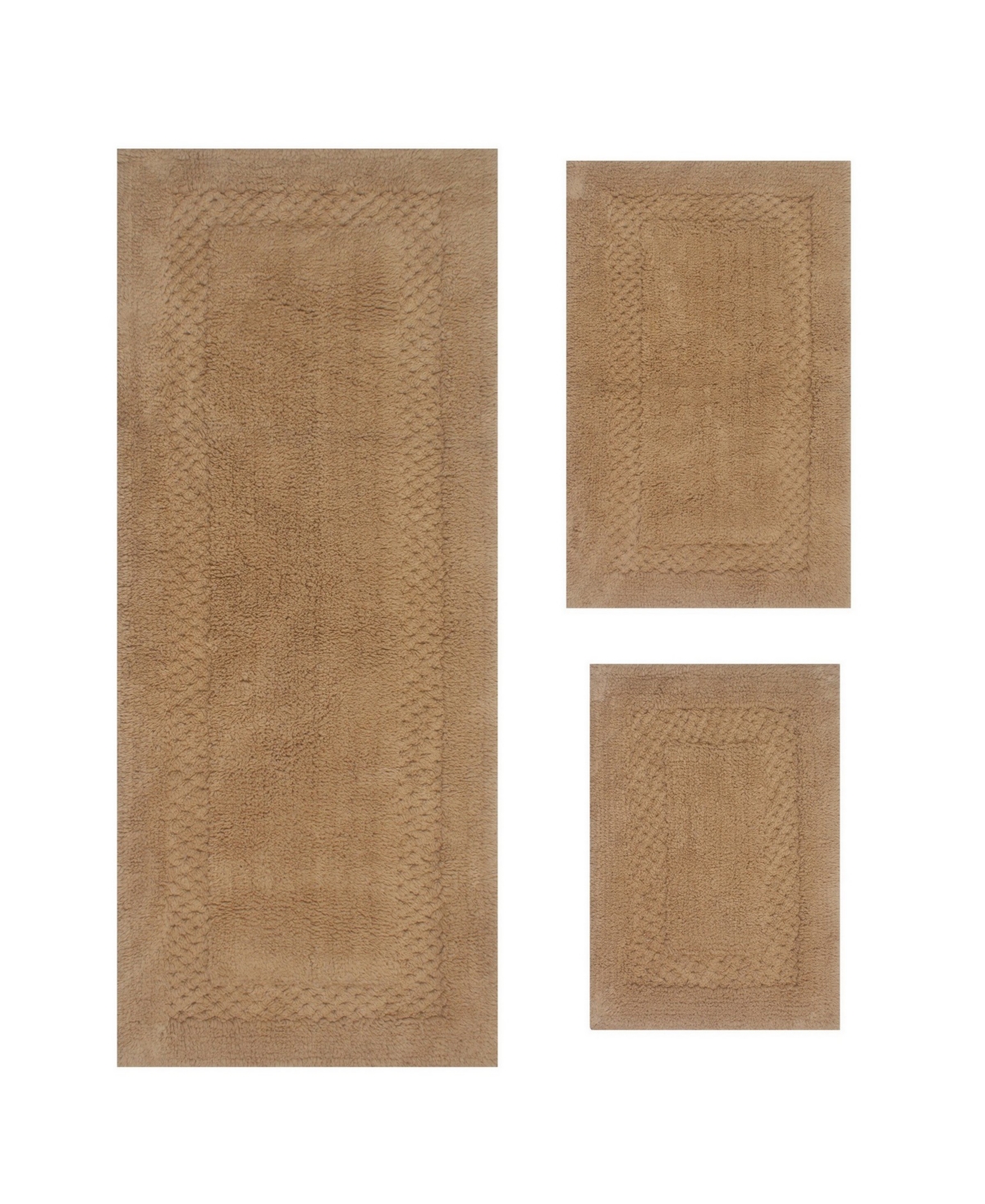 Click here for Home Weavers Classy 3-Pc. Bath Rug Set - Linen prices