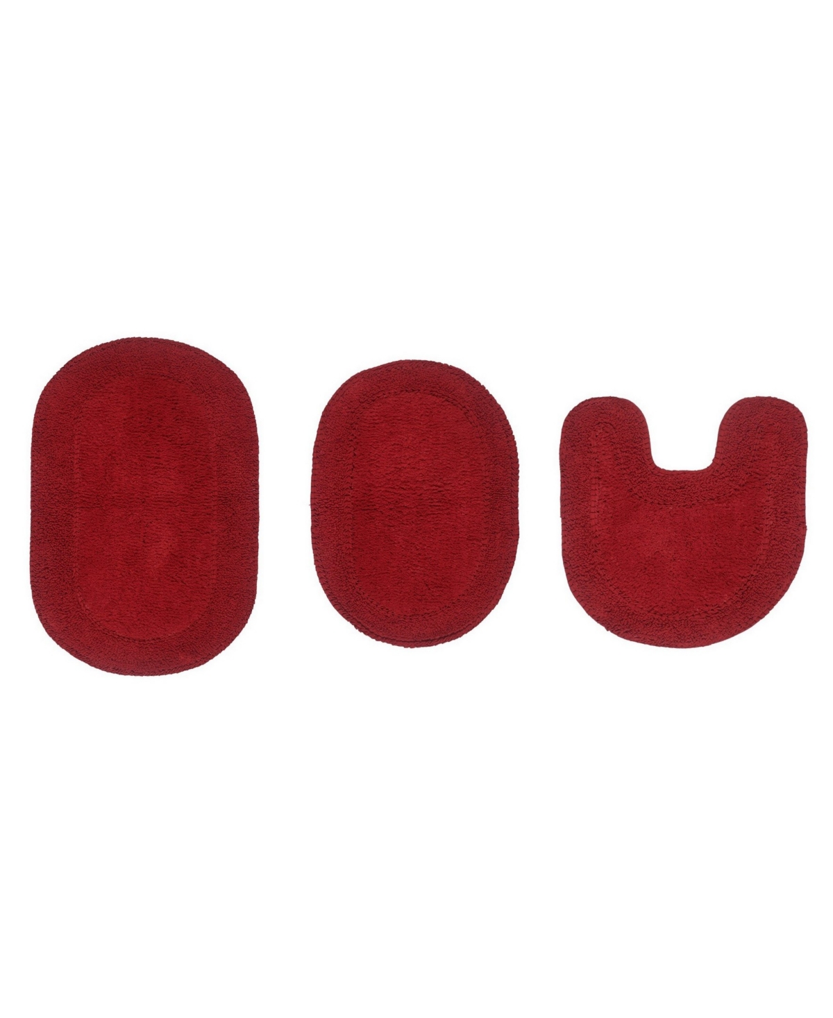 Click here for Home Weavers Double Ruffle 3-Pc. Bath Rug Set - Re... prices