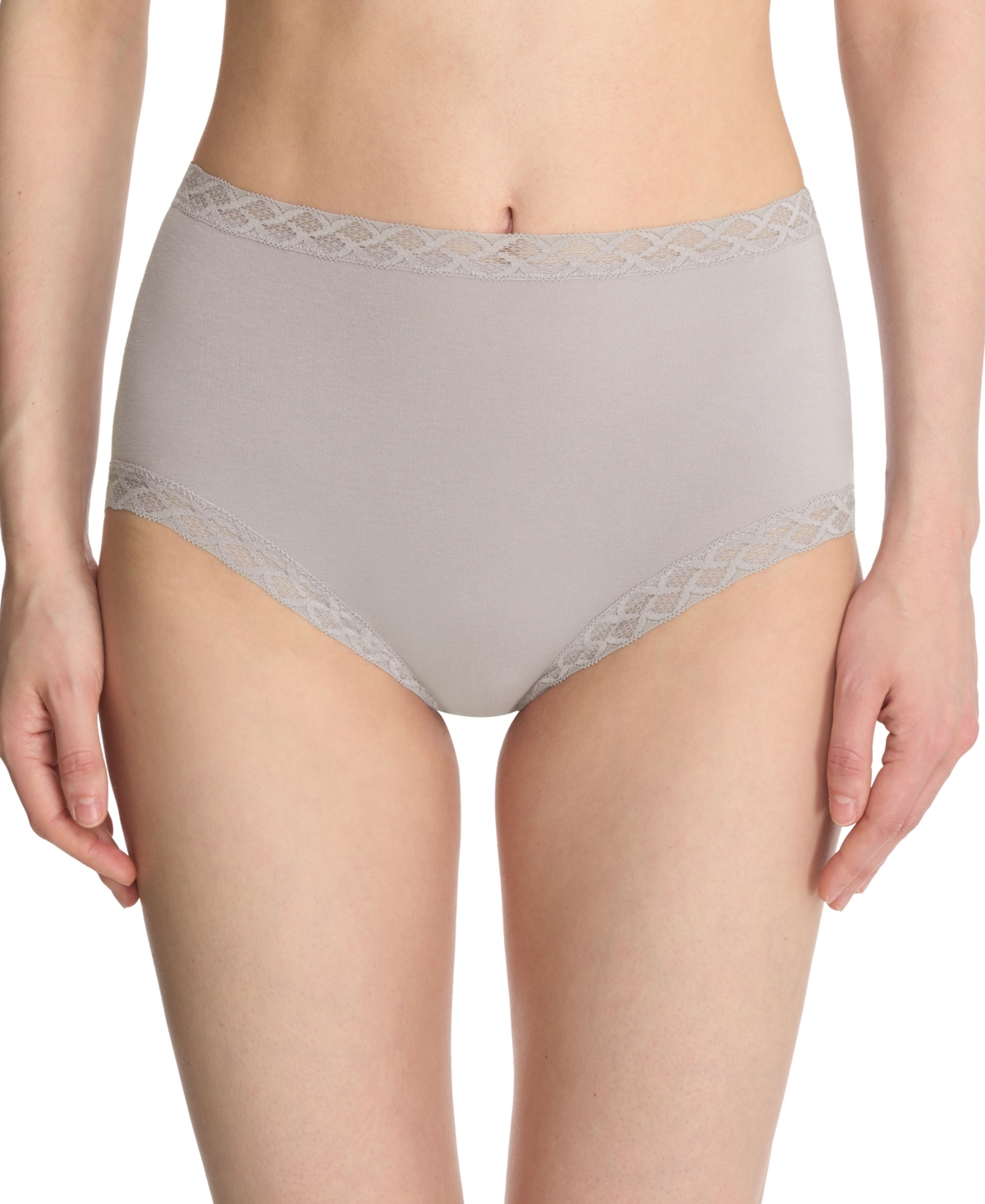 Click here for Natori Bliss Lace-Trim High Rise Cotton Brief 7550... prices