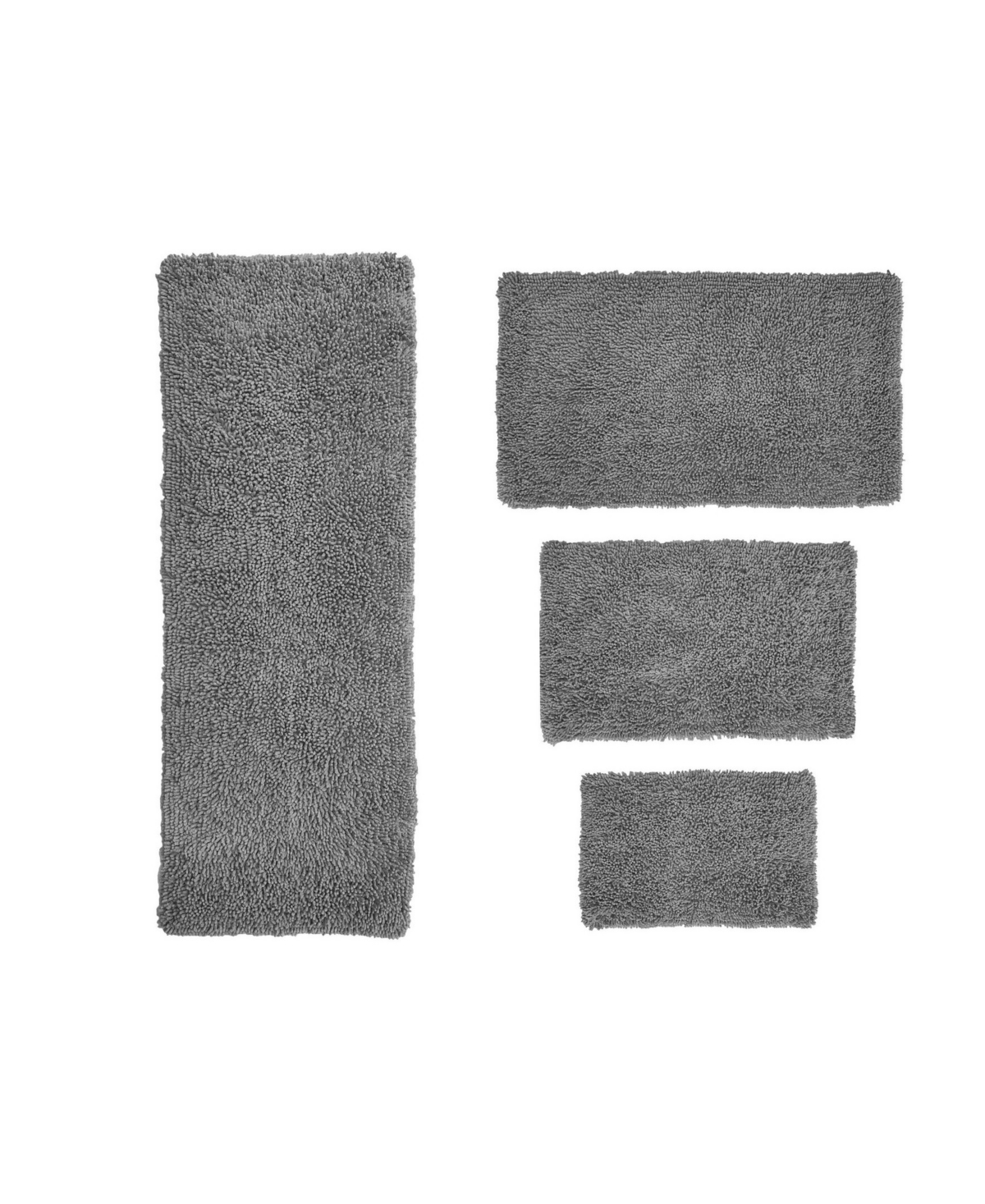Click here for Home Weavers Fantasia 4-Pc. Bath Rug Set - Grey prices