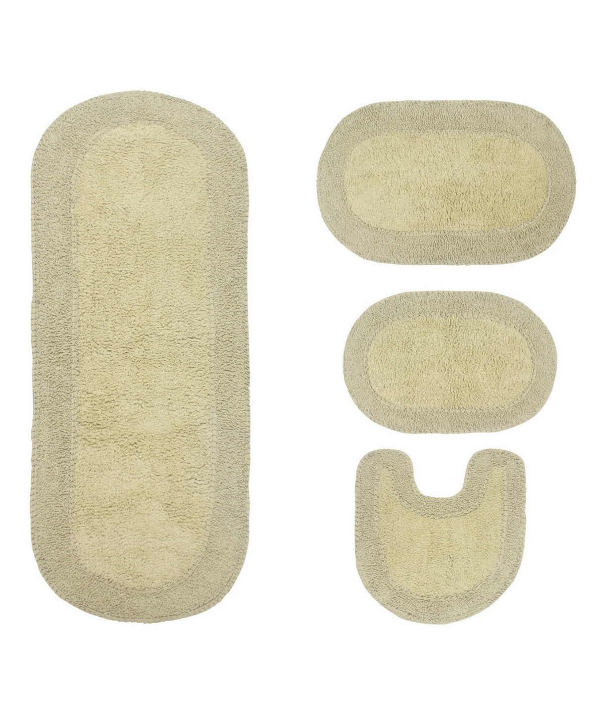 Click here for Home Weavers Double Ruffle 4-Pc. Bath Rug Set - Sa... prices