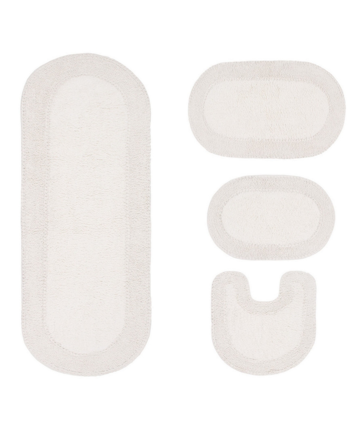 Click here for Home Weavers Double Ruffle 4-Pc. Bath Rug Set - Na... prices