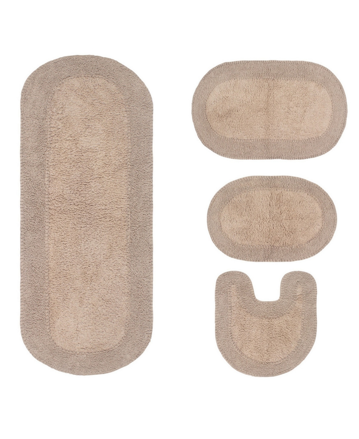 Click here for Home Weavers Double Ruffle 4-Pc. Bath Rug Set - Li... prices