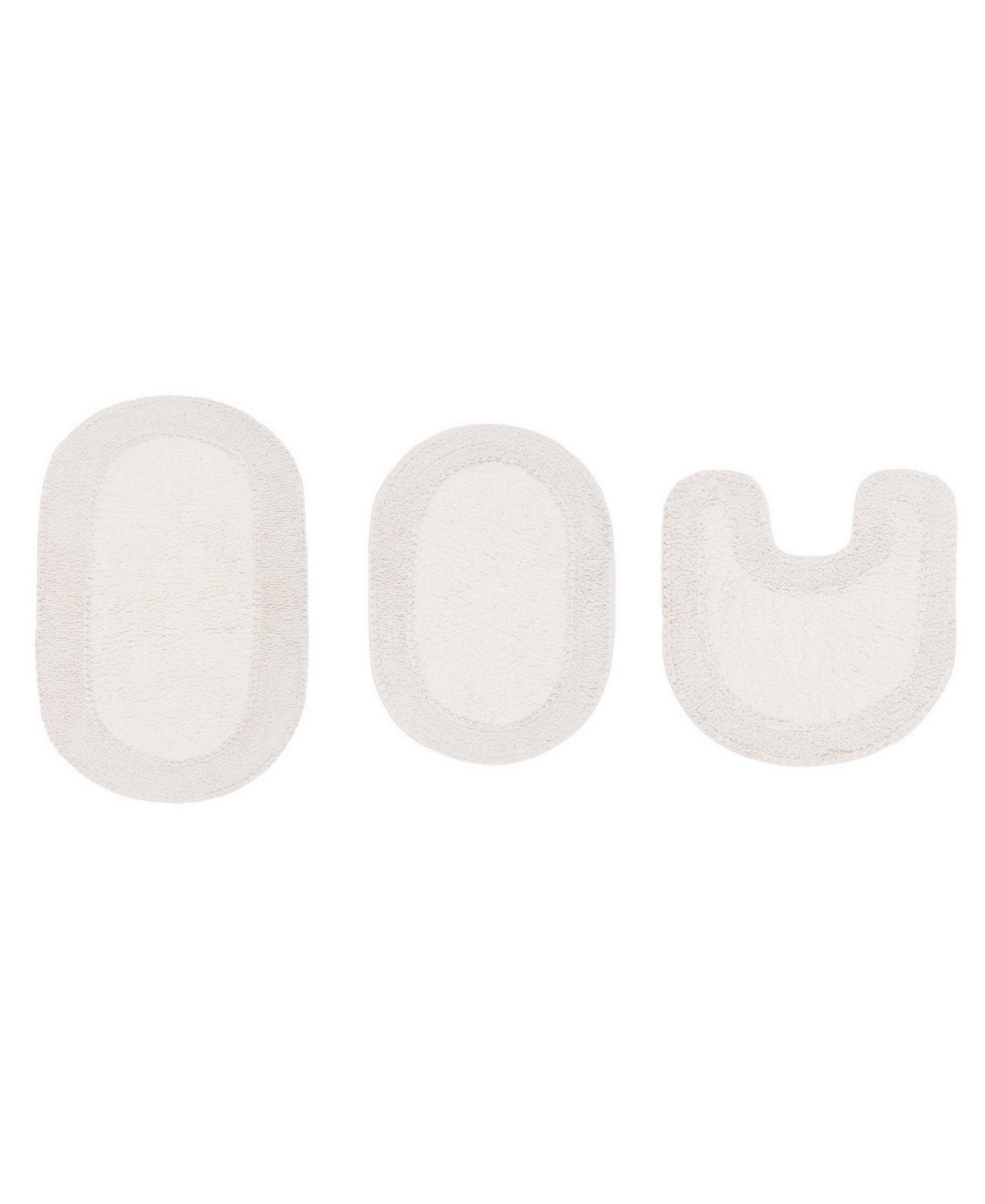 Click here for Home Weavers Double Ruffle 3-Pc. Bath Rug Set - Na... prices
