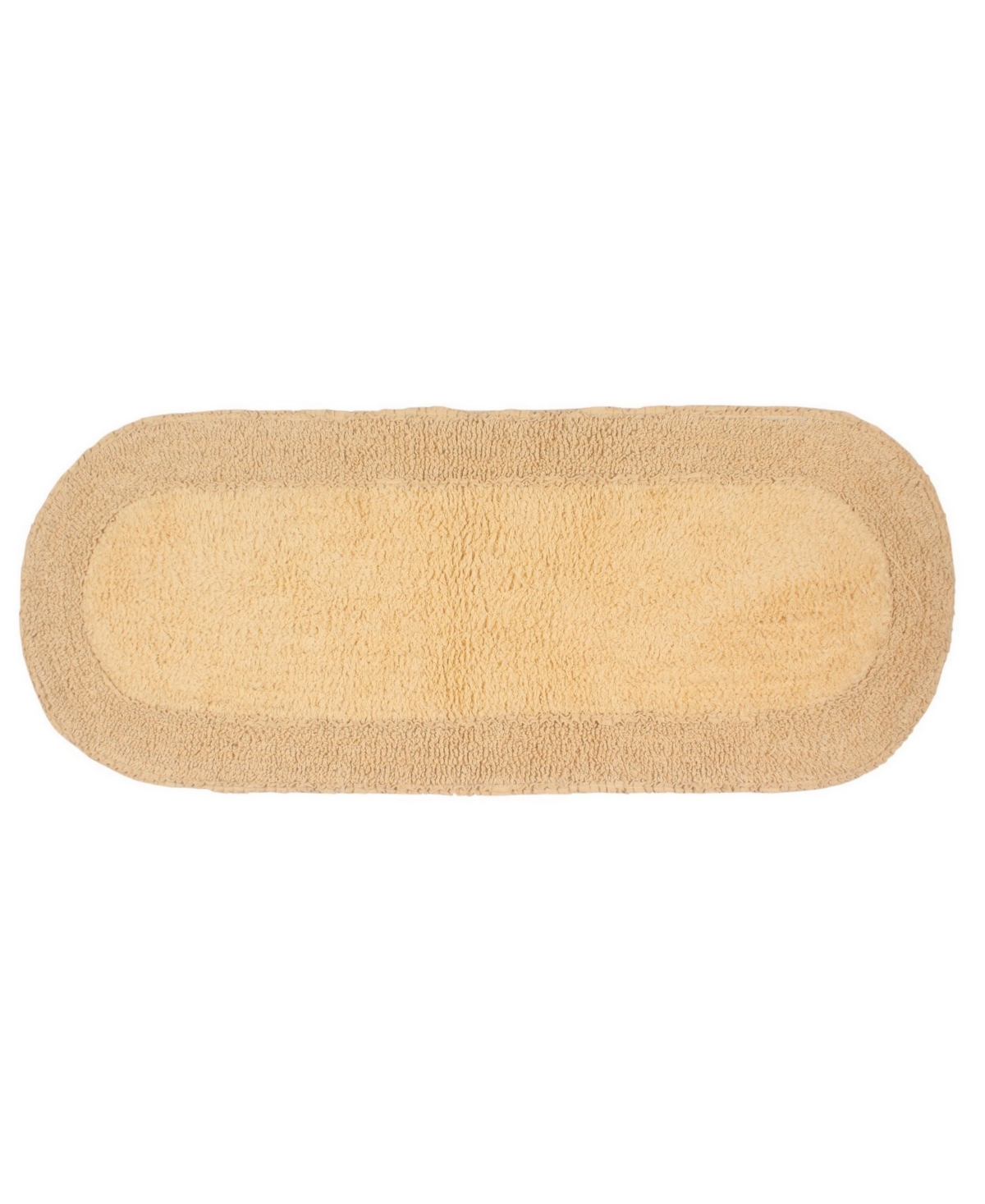 Home Weavers Double Ruffle Bath Rug  21 x 54 - Butter