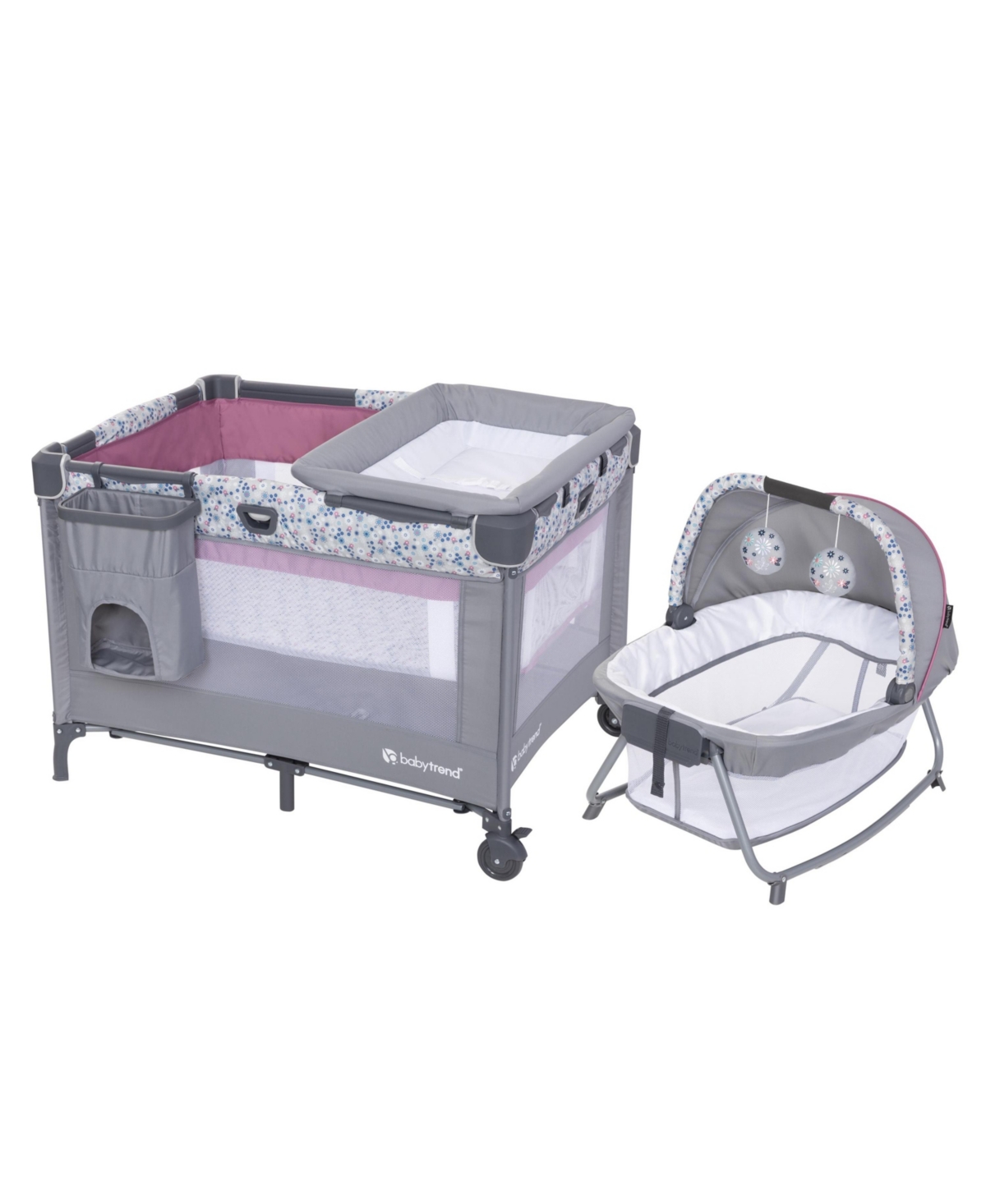 Click here for Baby Trend Nursery Den Playard with Rocking Cradle... prices