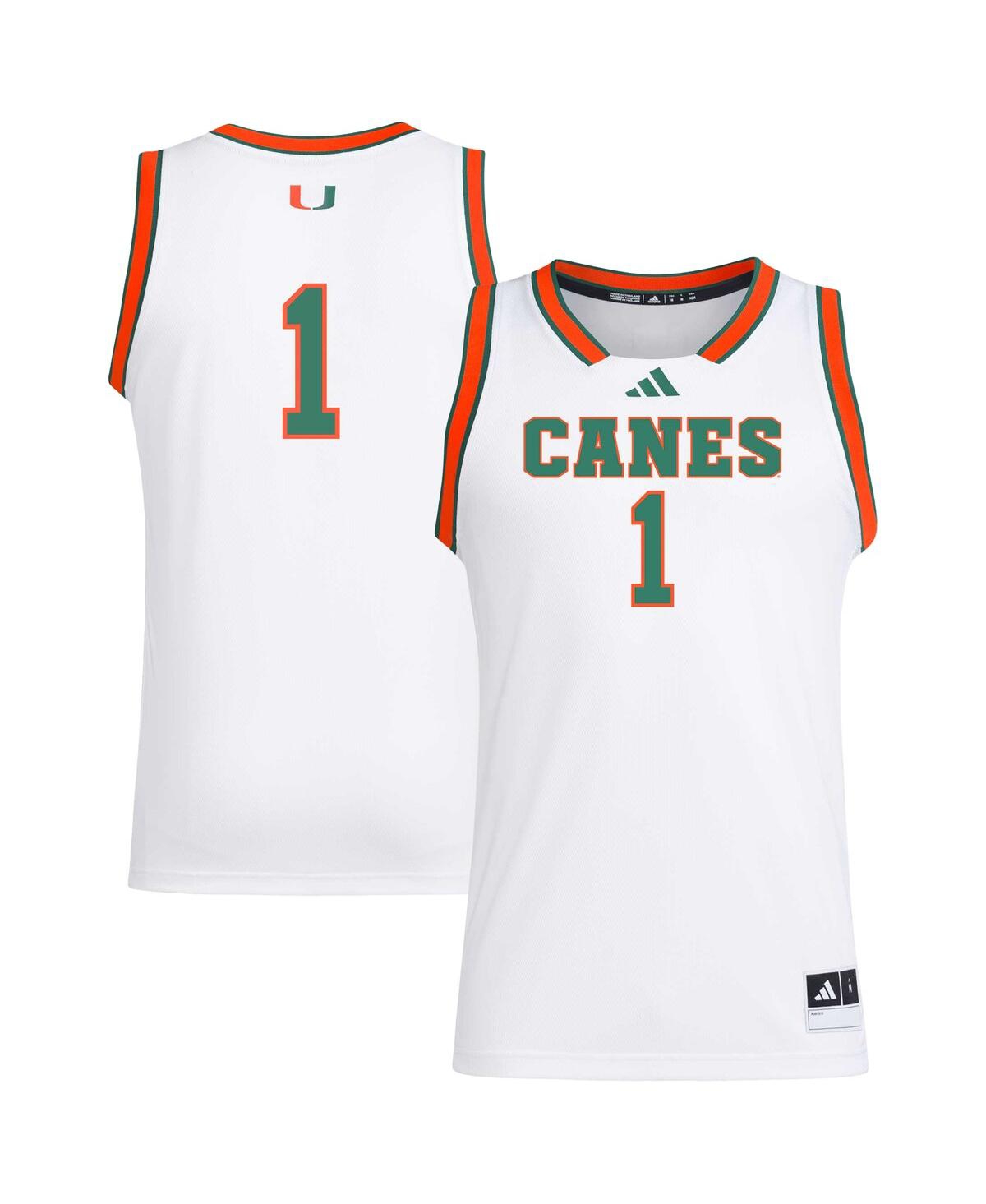 Click here for Adidas Mens 1 White Miami Hurricanes Replica Swing... prices