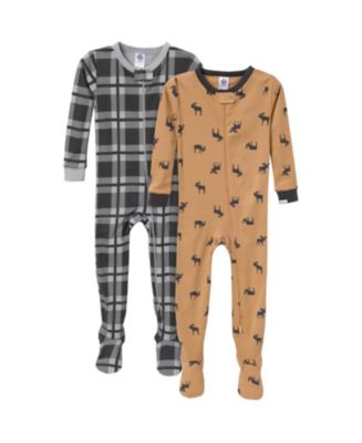 Gerber Baby Boys' Snug Fit Footed Sleep & Play, 2-Pack, Moose - Macy's