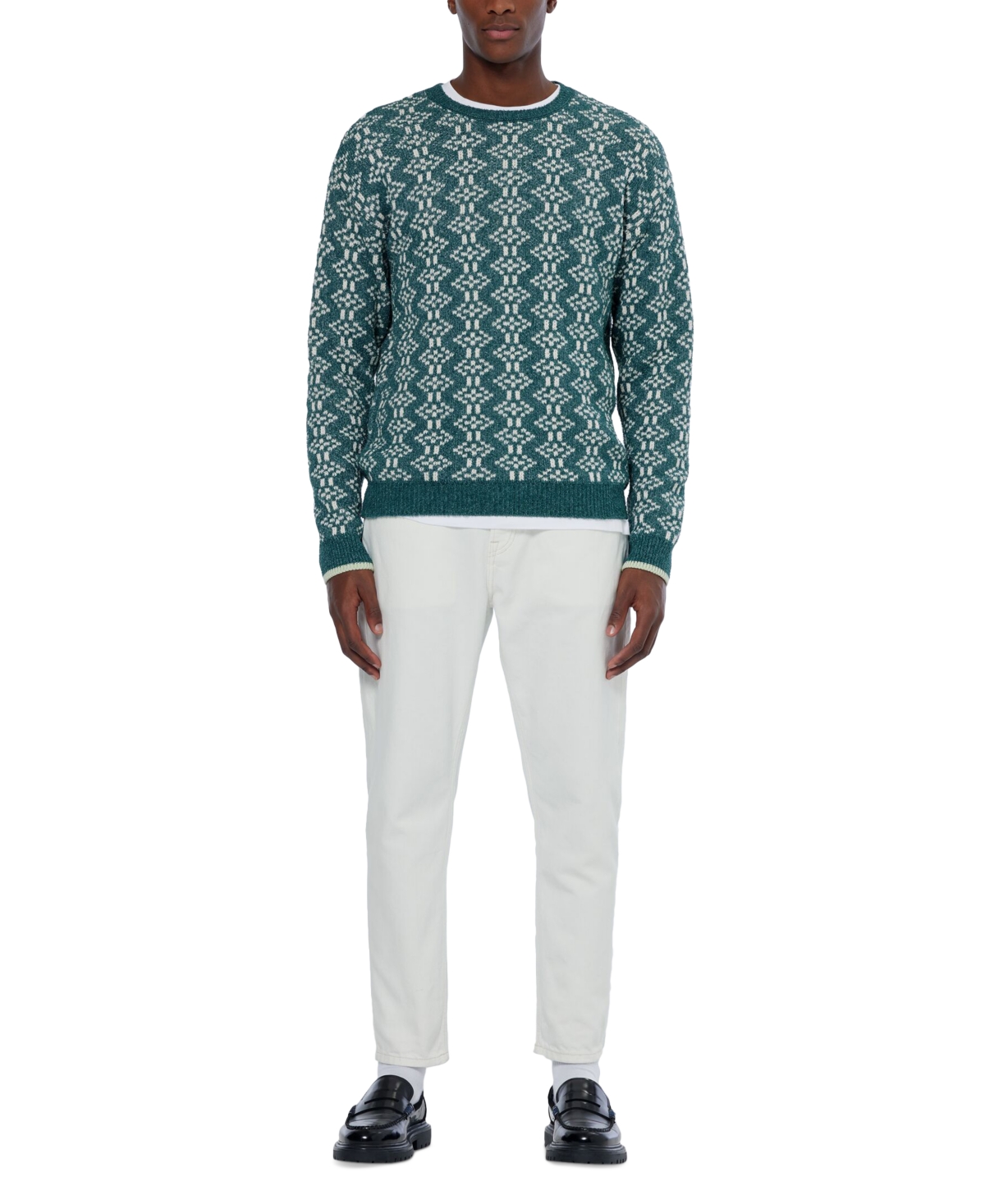 Click here for Scotch & Soda Mens Jacquard Knit Crewneck Sweater... prices