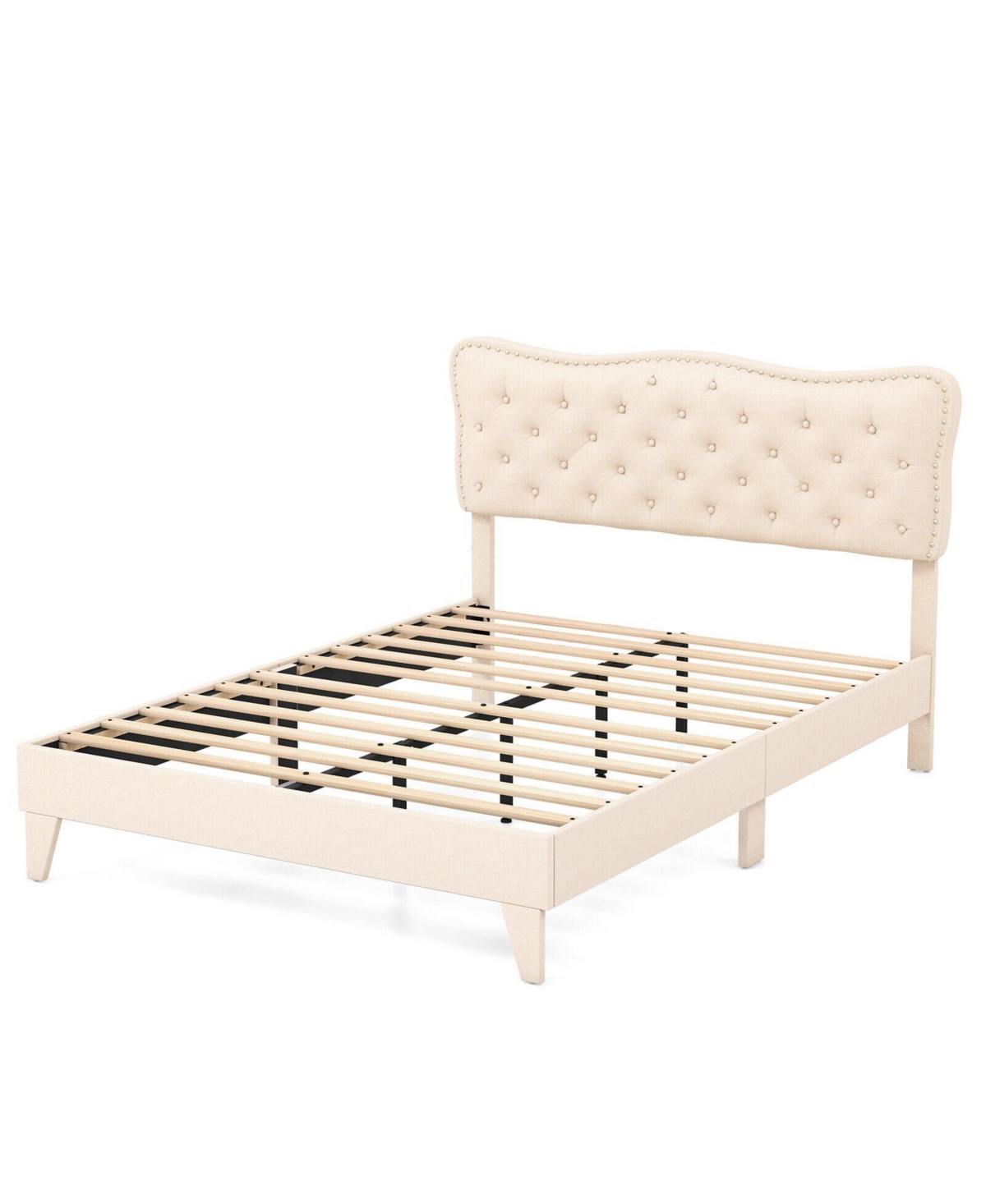 Click here for Sugift Queen Size Bed Frame with Nail Headboard an... prices