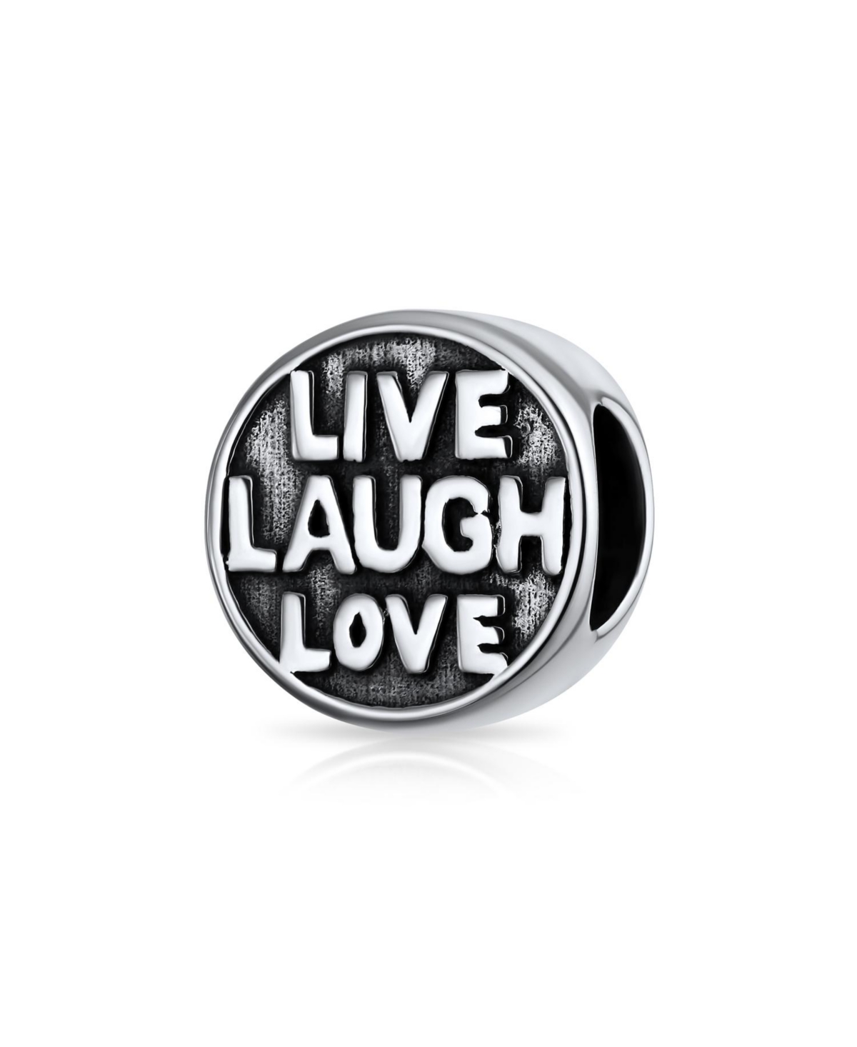 Click here for Bling Jewelry Live Laugh Love Mantra Charm Bead St... prices