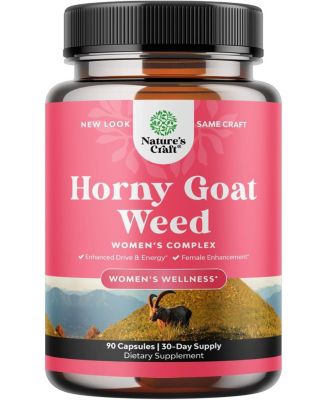 Goat Weed for Women Capsules, Female Support Blend, Ashwagandha Panax ...