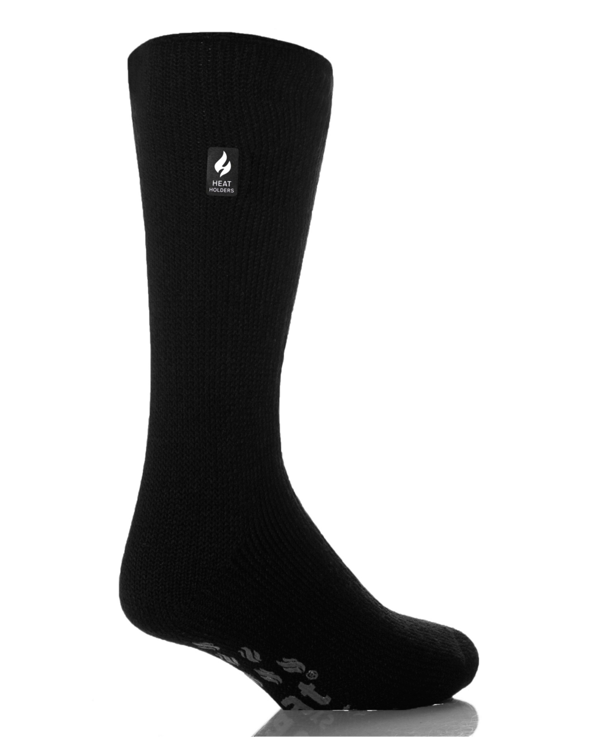 Click here for Heat Holders Mens Solid Long Slipper Sock - Black... prices