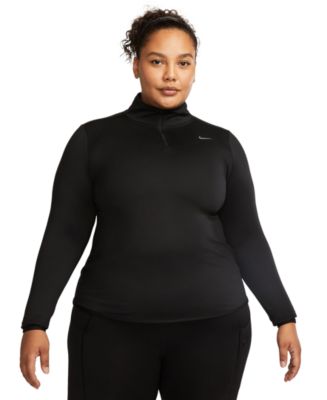 Nike Plus Size Active Dri-FIT Swift-Element UV 1/4-Zip Running Top - Macy's