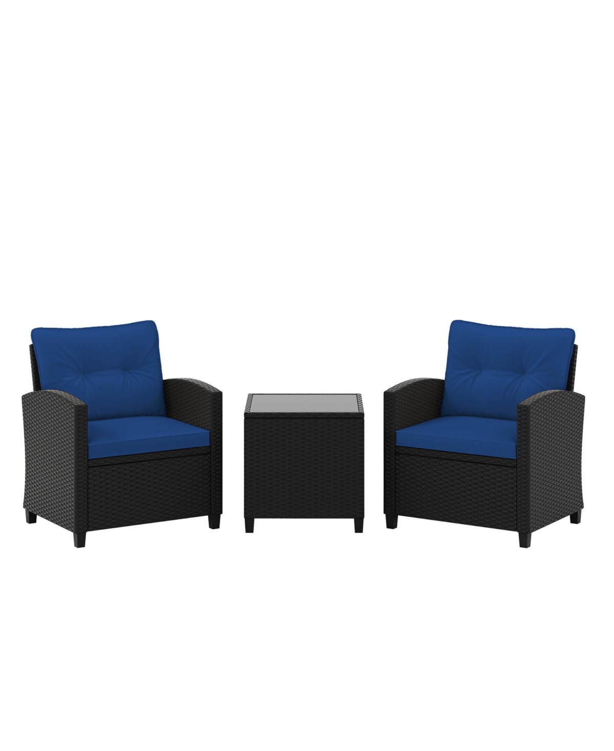 Click here for Gouun 3 Pieces Patio Furniture Set with Tempered G... prices