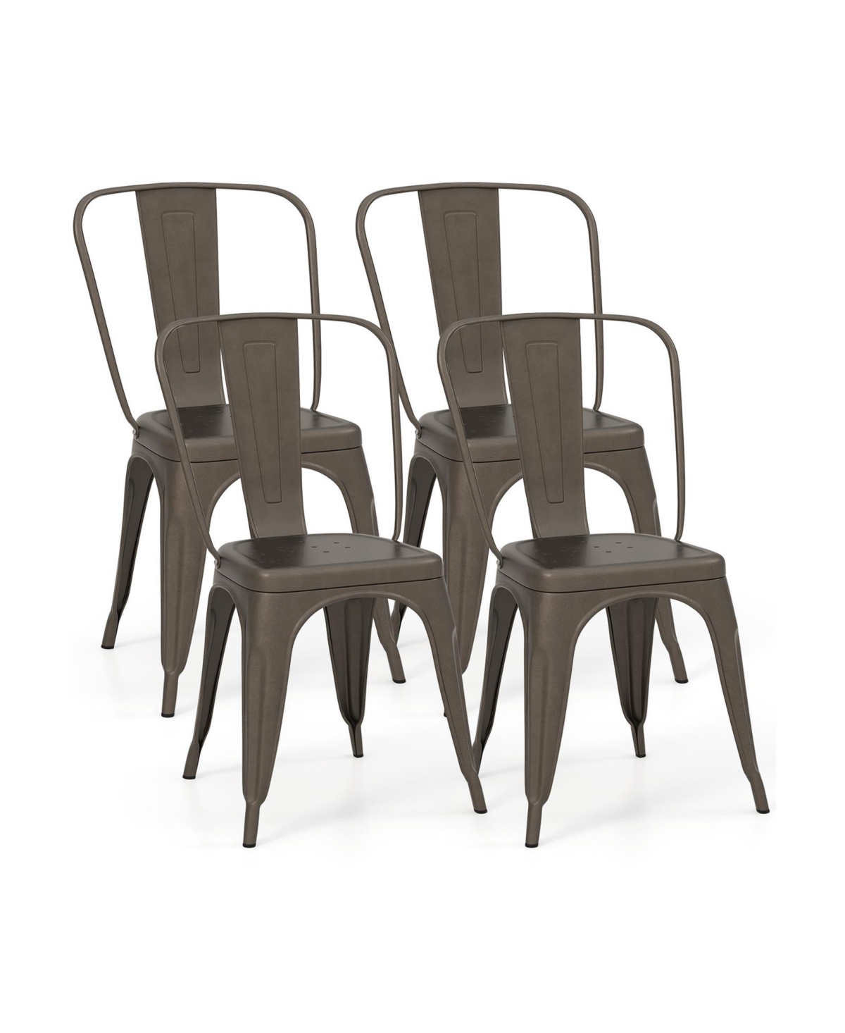 Click here for Gouun 4 Pcs Modern Bar Stools with Removable Back... prices