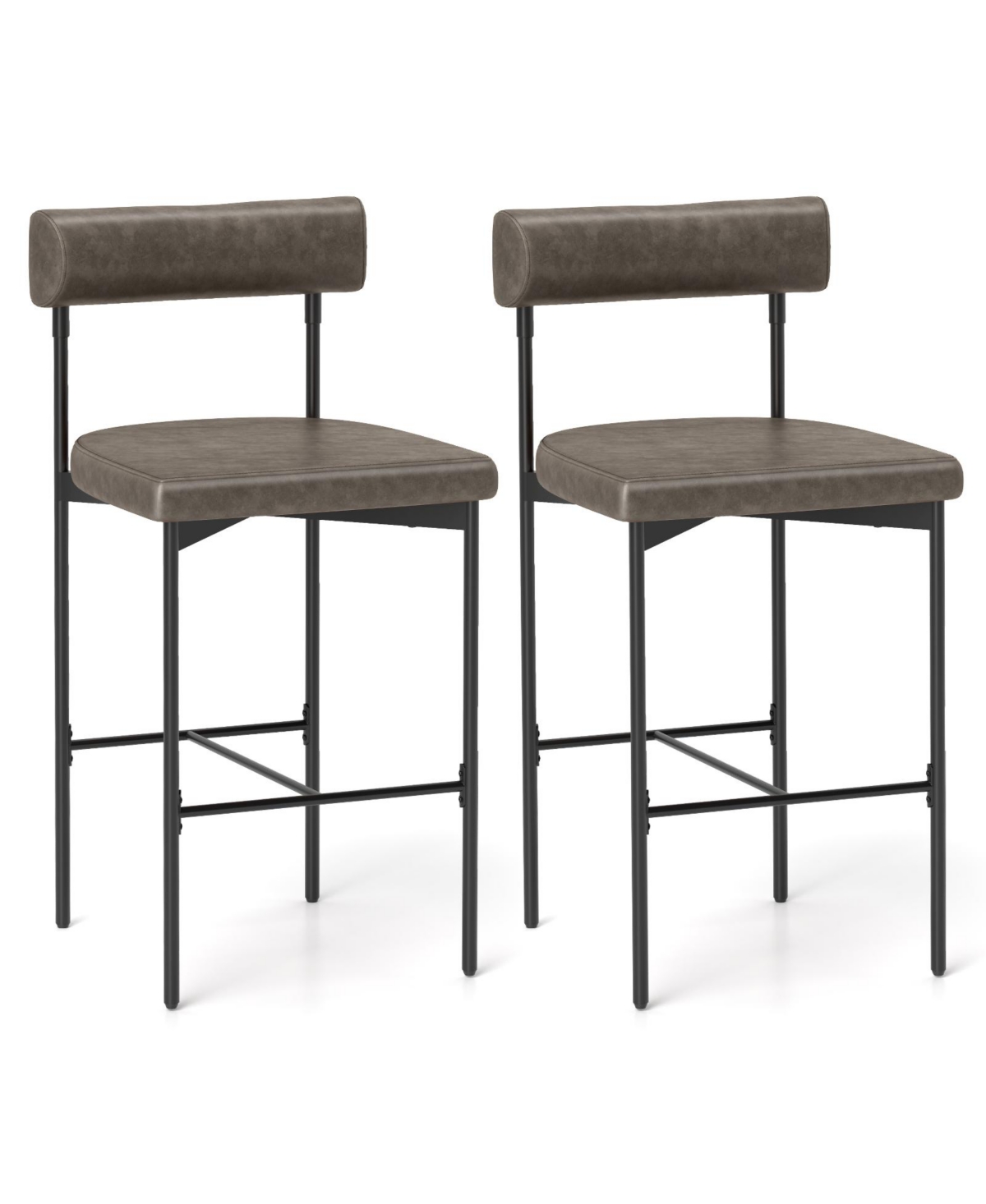 Click here for Gouun 20 Inch Upholstered Bar Stools Set of 2 Coun... prices