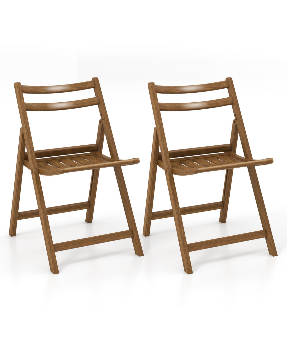 Click here for Gouun Folding Dining Chair Set of 2 with Rubber Wo... prices