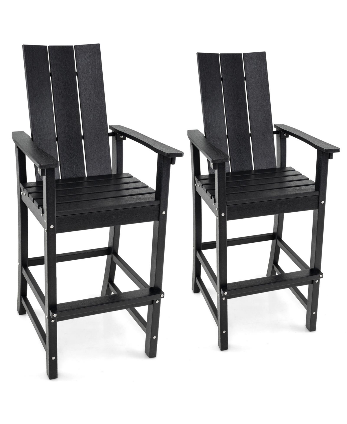 Click here for Gouun Tall Adirondack Chair Outdoor Bar Stool with... prices