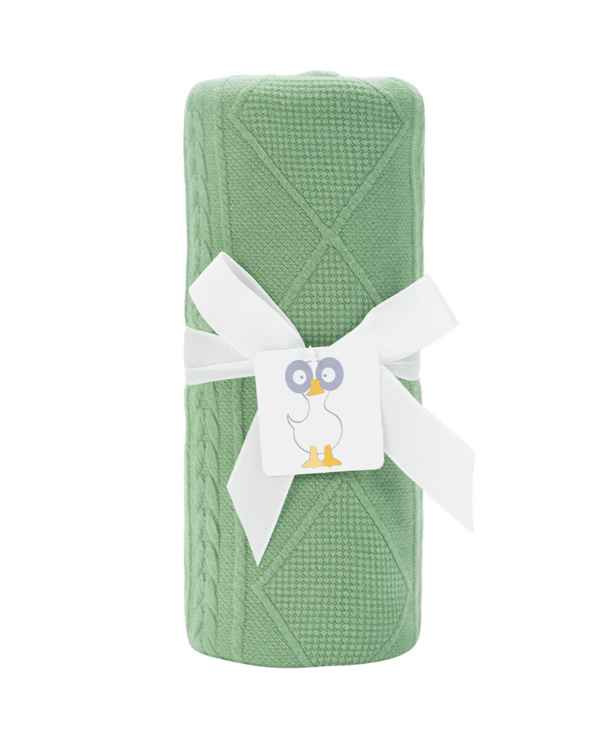 Click here for GooseWaddle Lavender Knit Blanket - Sage prices