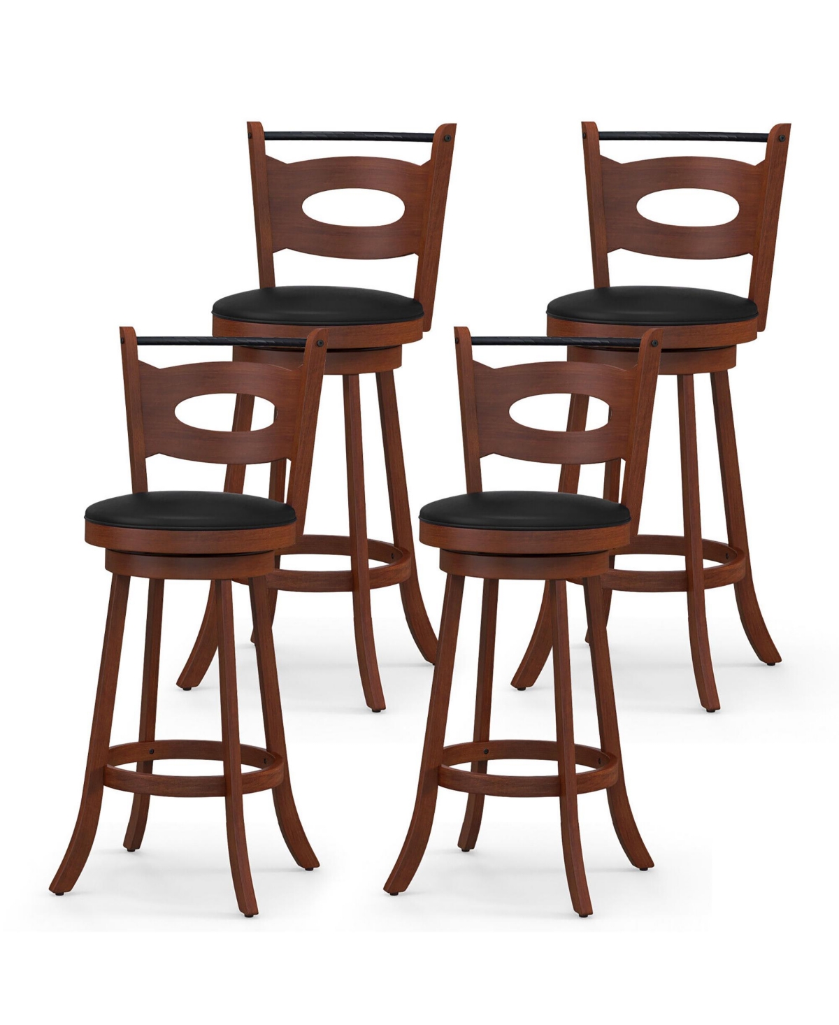 Click here for Gymax 4PCS 360Â°; Swivel Bar Stools Dining Chairs... prices