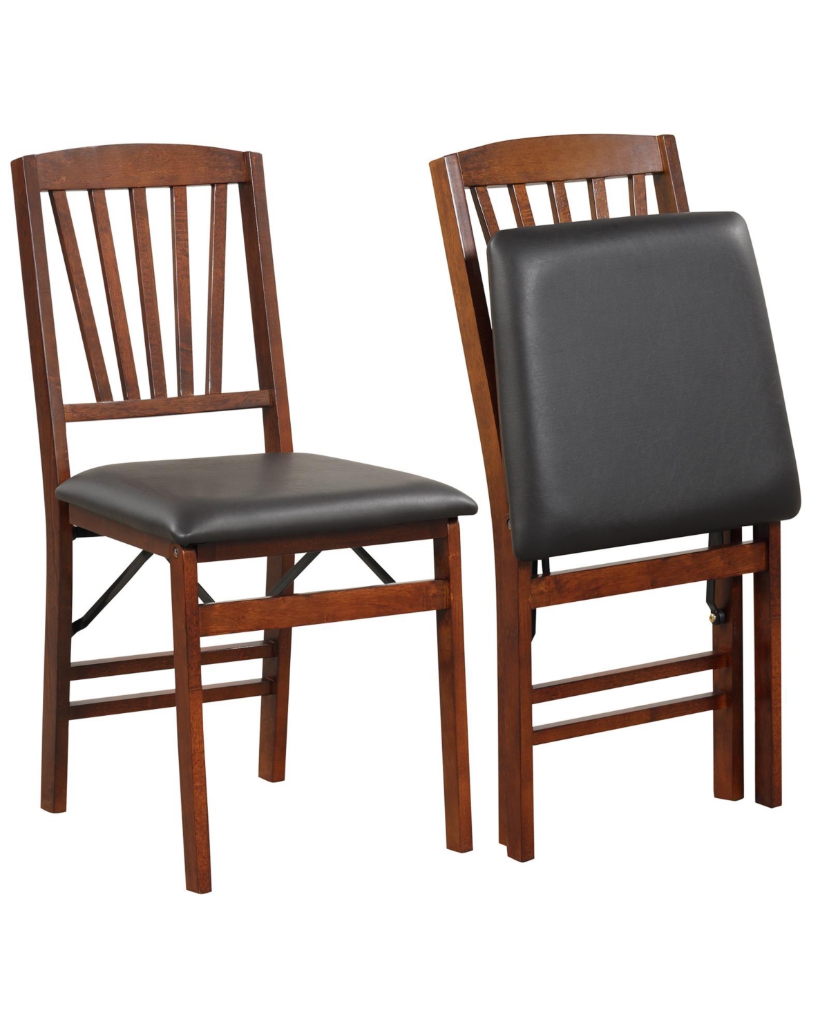 Click here for Gouun Set of 2 Folding Chairs with Padded Seat and... prices