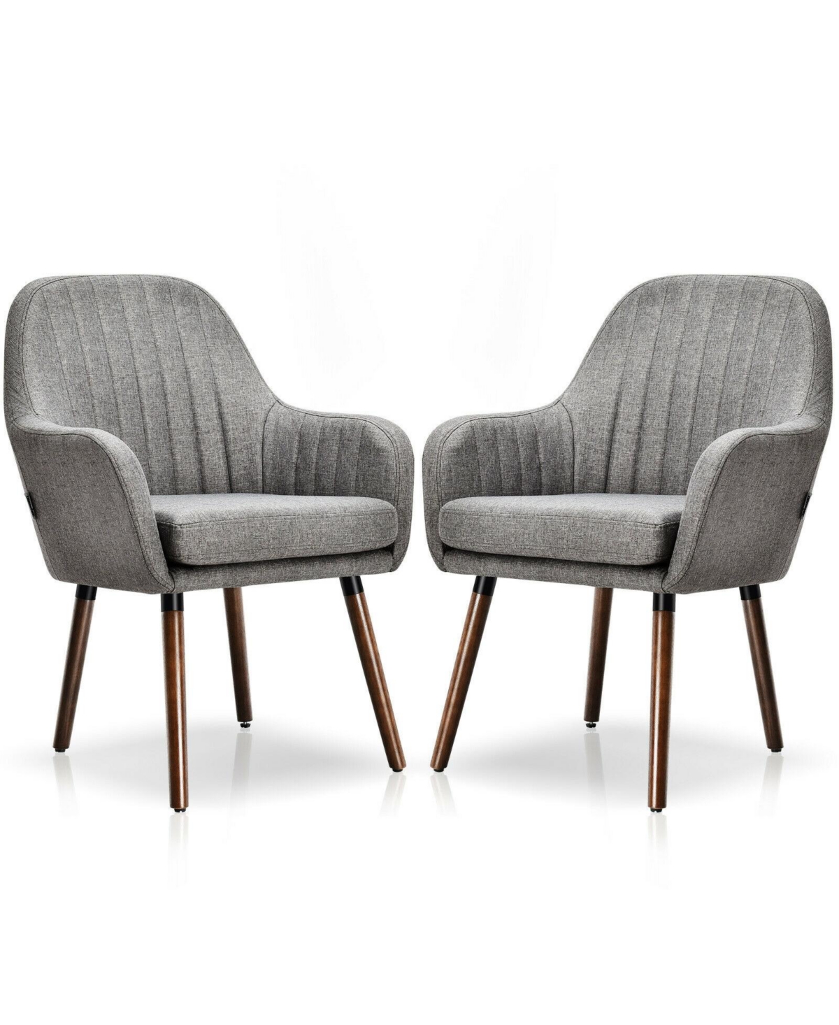 Click here for Gouun Set of 2 Fabric Upholstered Accent Chairs wi... prices