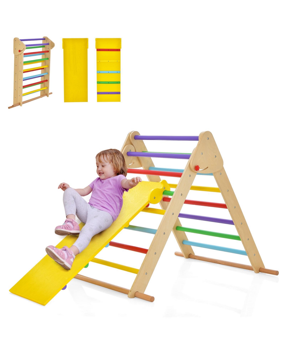 Click here for Gouun Kids Climbing Triangle Set with Adjustable a... prices