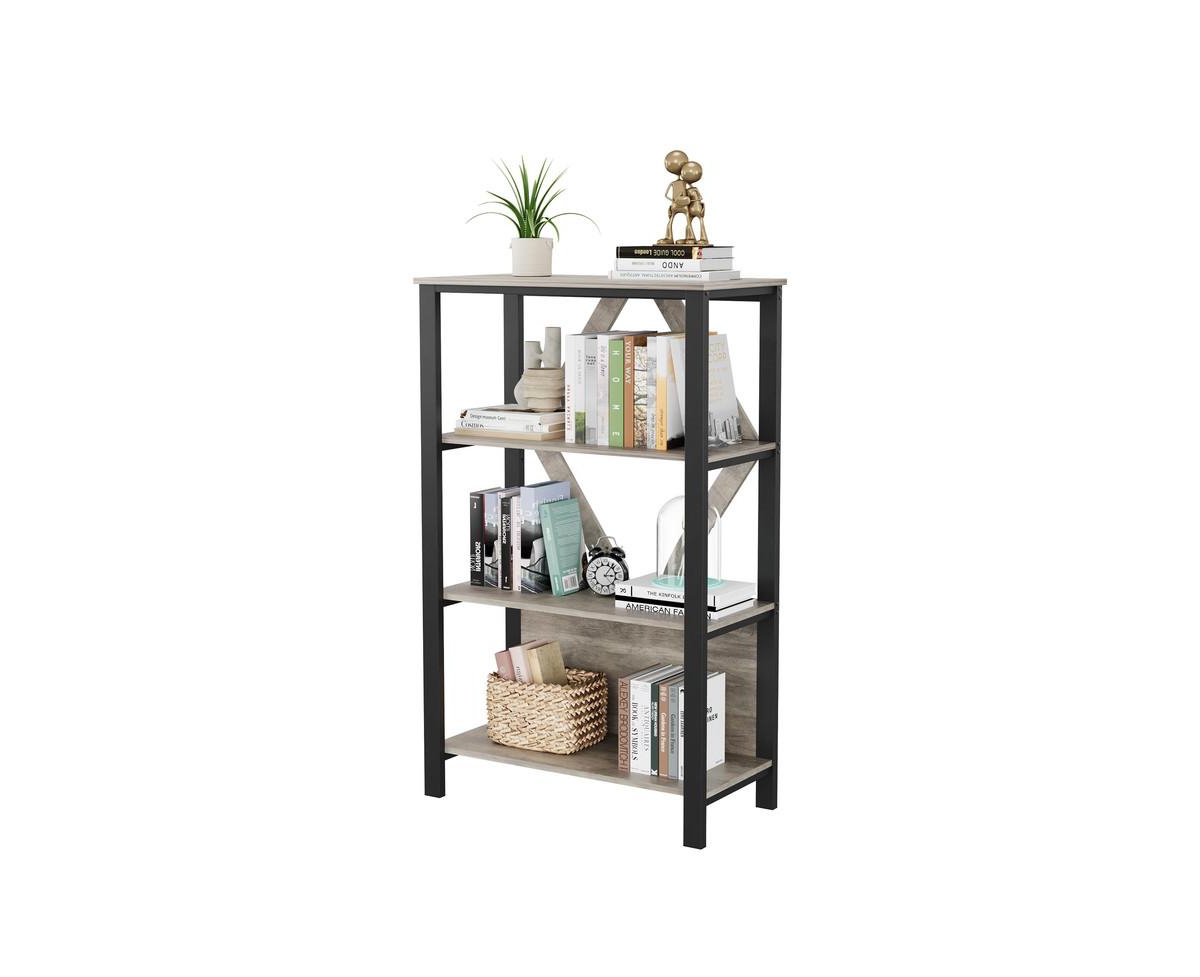 Click here for gaomon 4 Tier Bookshelf with Led Lights  Tall Book... prices