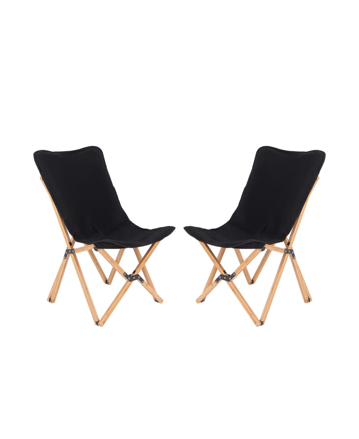 Click here for Gouun Set of 2 Bamboo Dorm Chair with Storage Pock... prices