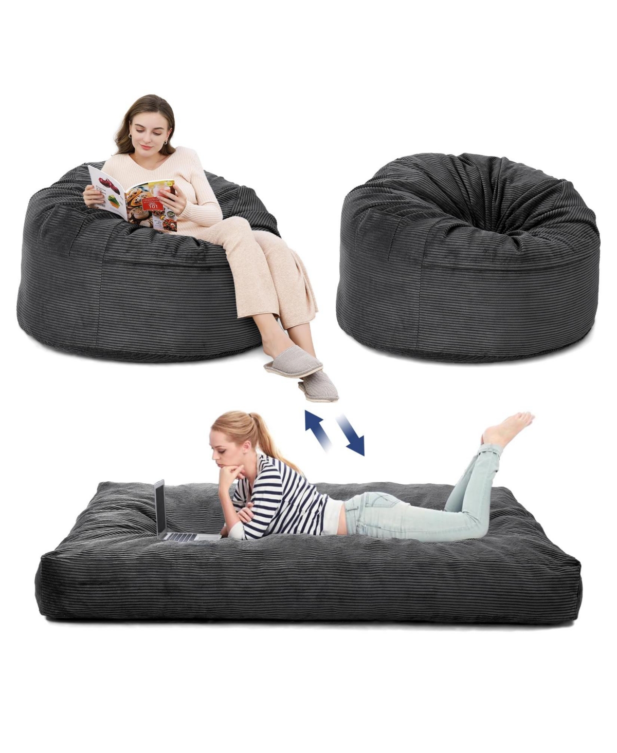 Click here for gaomon Bean Bag Chair for Adults  Giant Bean Bag B... prices