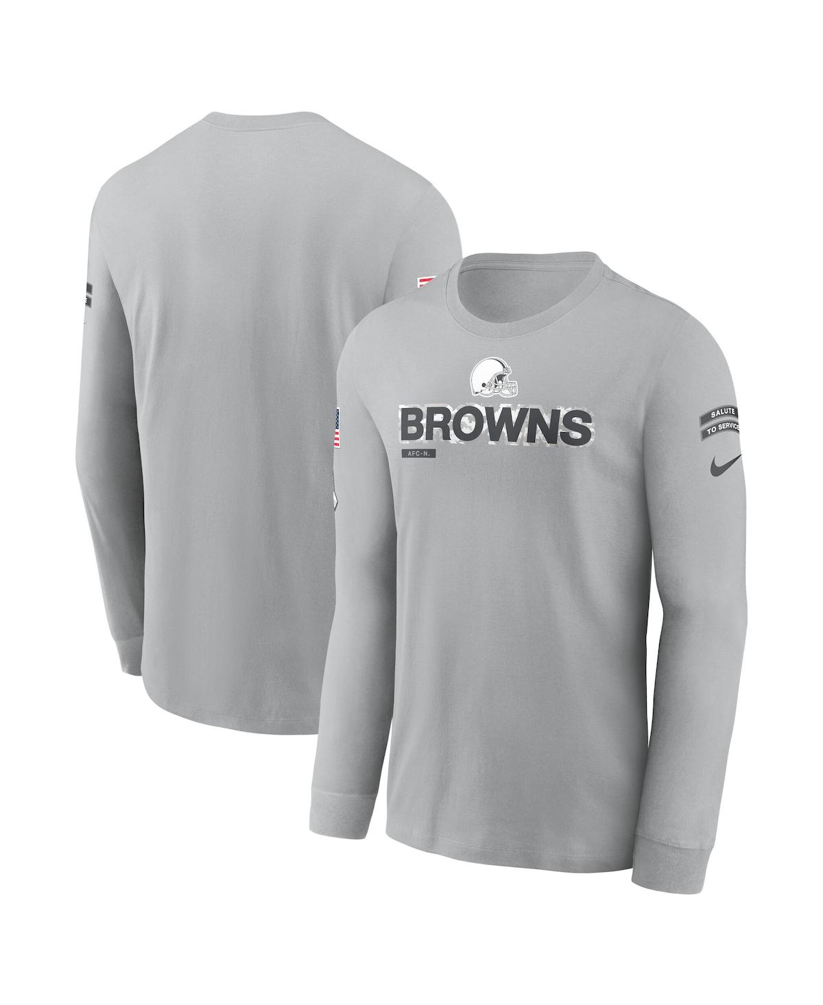 Click here for Nike Mens Gray Cleveland Browns 2024 Salute To Ser... prices