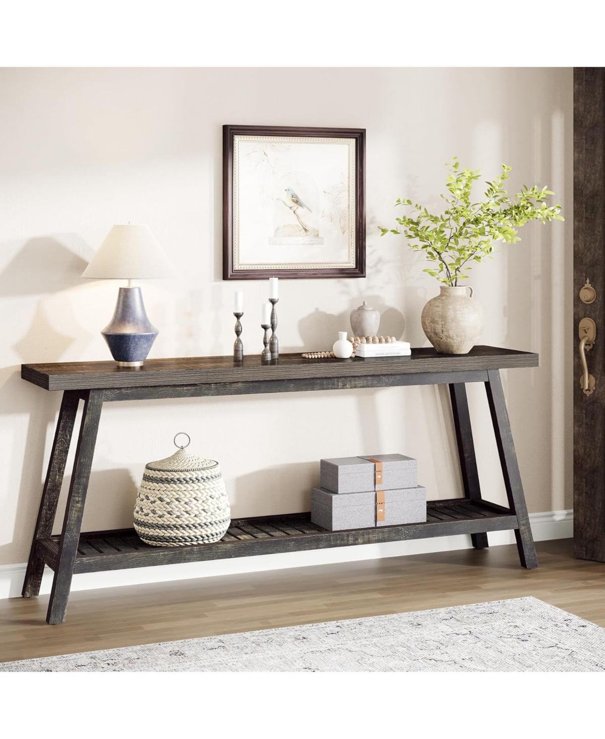 Click here for Tribesigns Farmhouse Console Entryway Table: 70.9... prices
