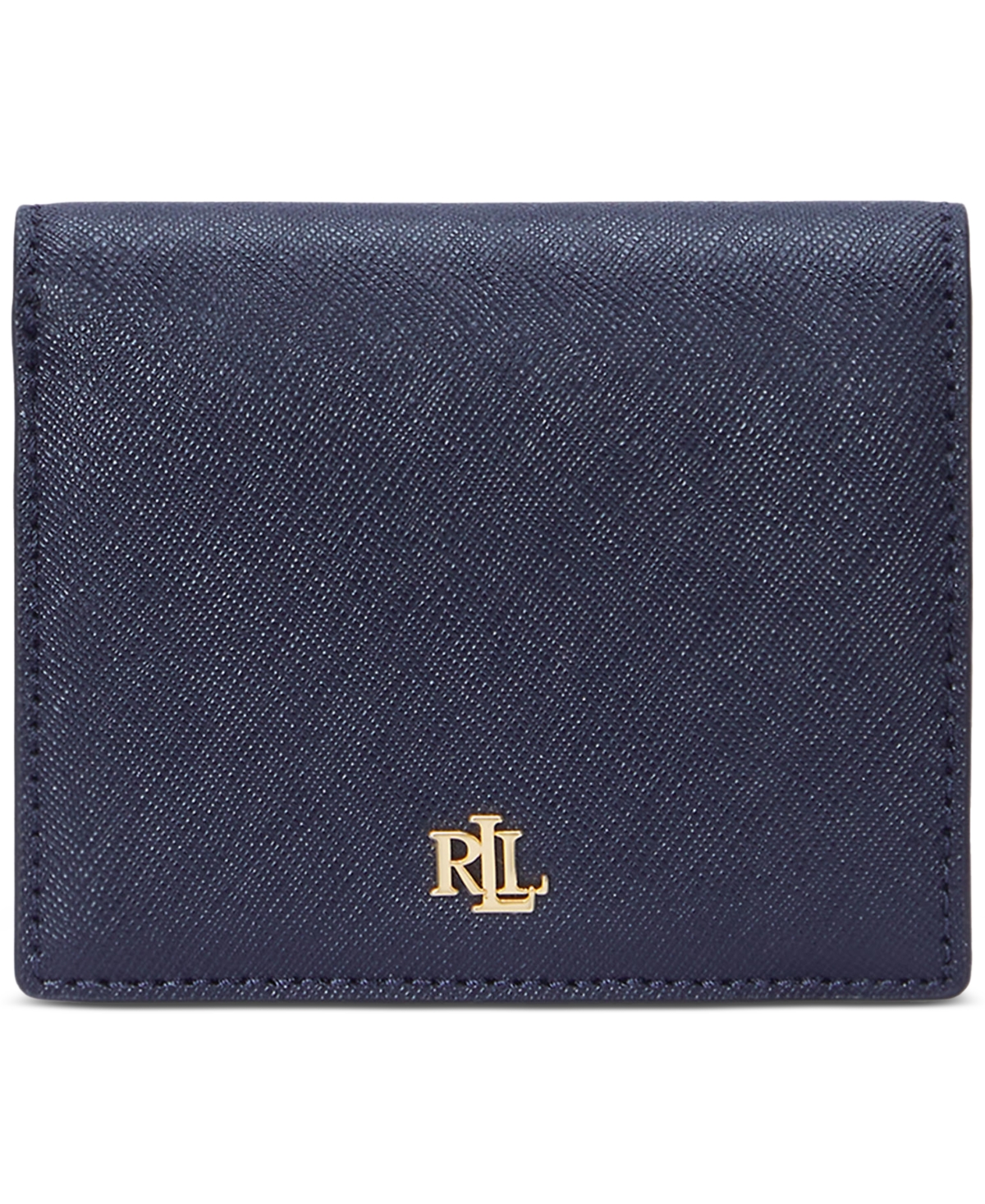 Click here for Lauren Ralph Lauren Crosshatch Leather Compact Wal... prices