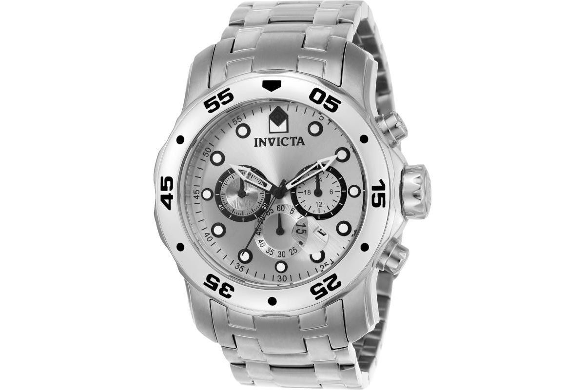 Click here for Invicta Mens 0071 Pro Diver Quartz Chronograph Sil... prices