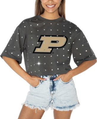 Gameday Couture Women's Gray Purdue Boilermakers Go Time Rhinestone ...
