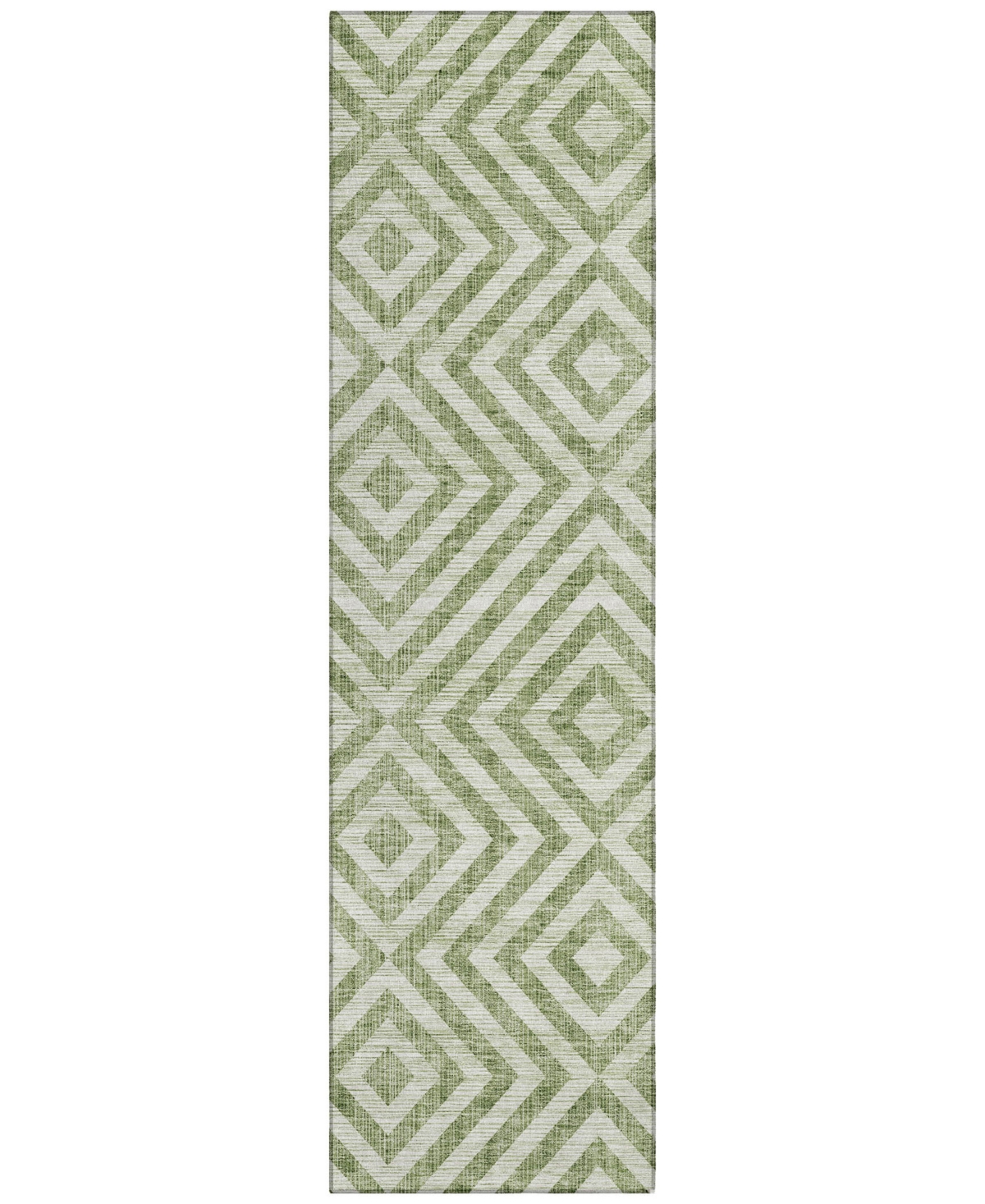 Addison Chantille Machine Washable ACN733 23x76 Runner Area Rug - Green