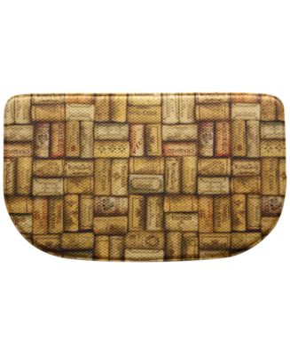 Bacova Kitchen, Wine Cork Look 18" x 30" Memory Foam Rug - Macy's