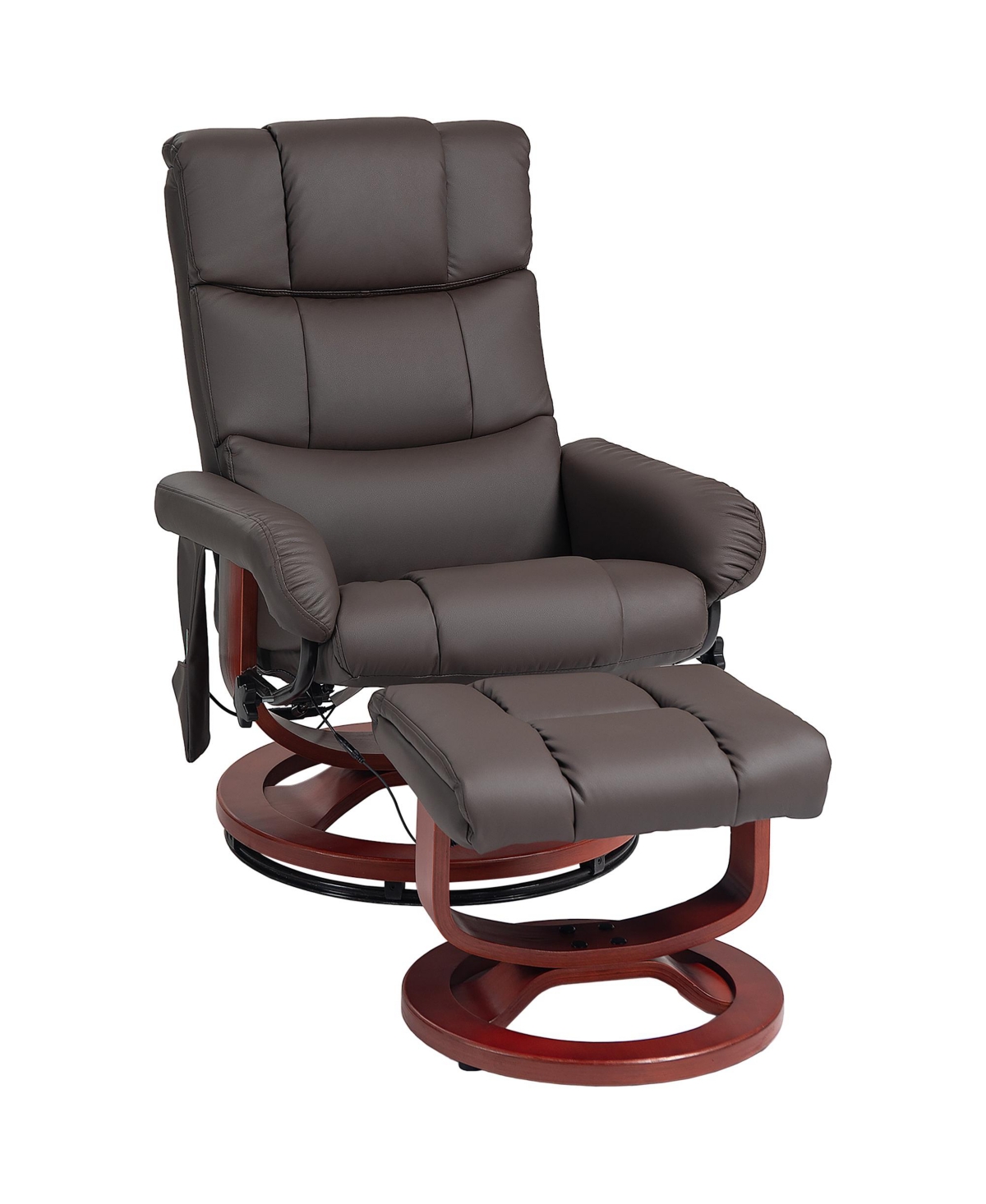 Click here for Homcom Pu Leather Massage Recliner with Ottoman an... prices