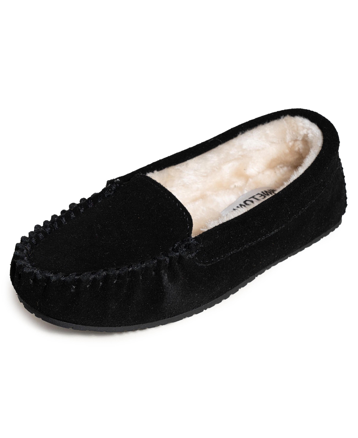 Click here for Minnetonka Womens Cosi Venetian Suede Slippers - B... prices
