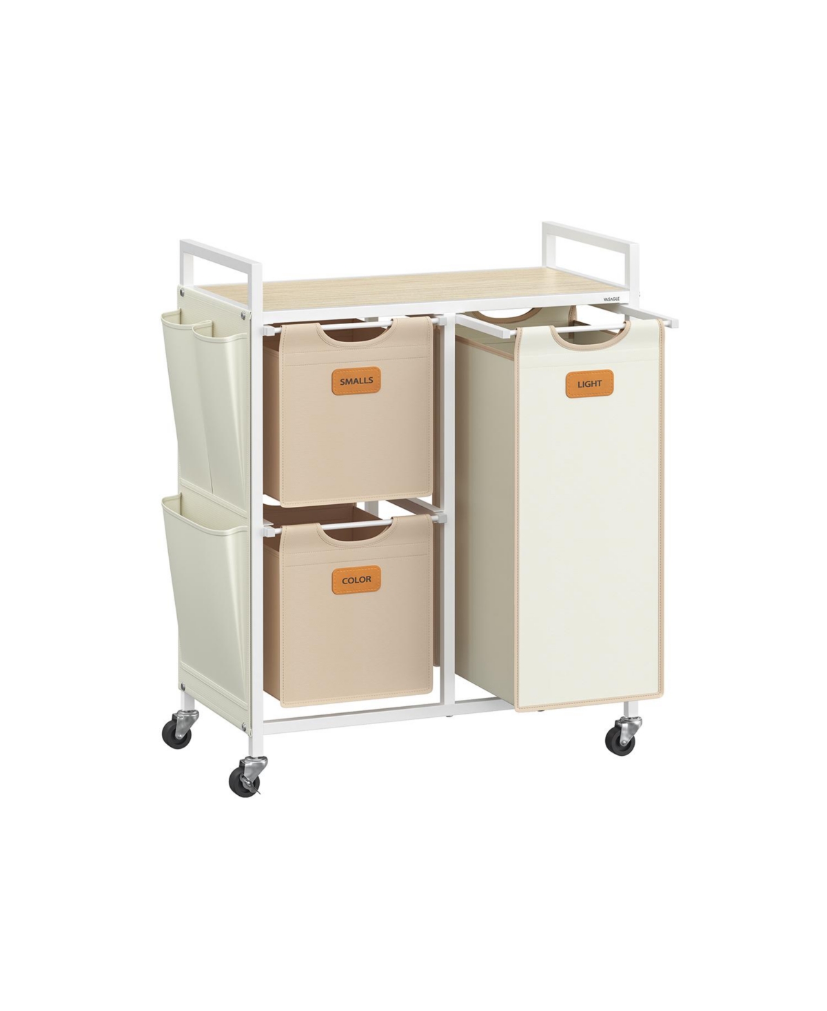 Click here for Slickblue 4-Compartment Laundry Hamper  Rolling La... prices